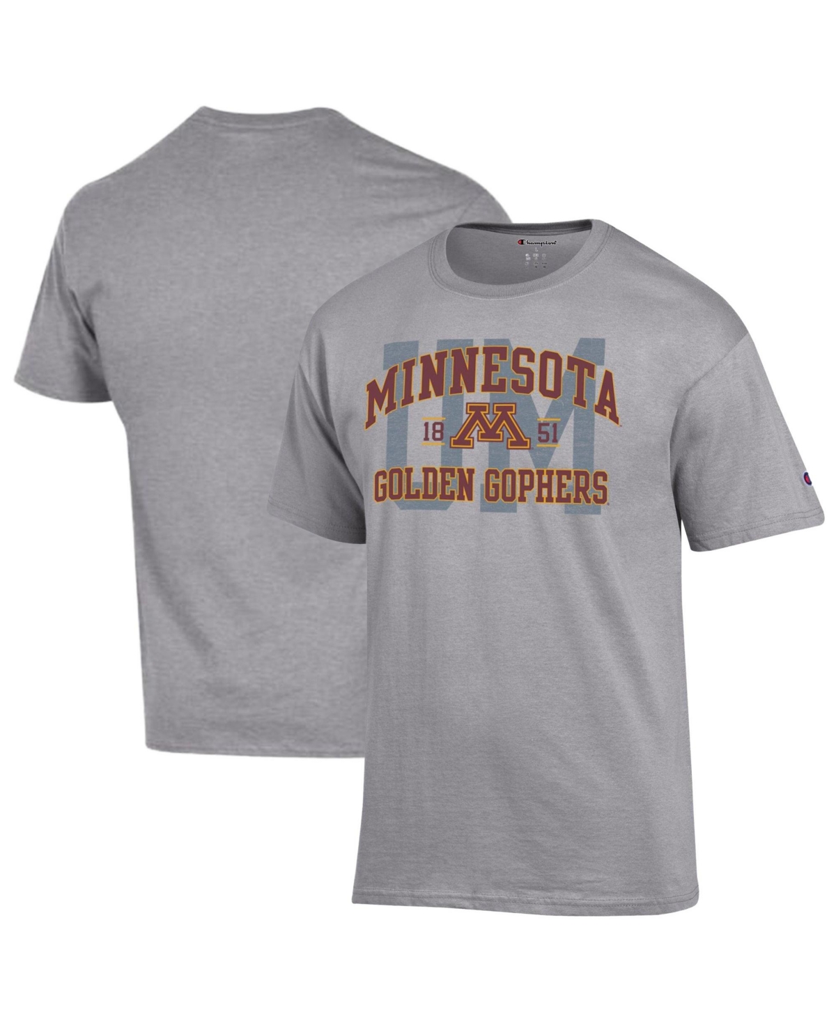 Click here for Champion Mens Heather Gray Minnesota Golden Gopher... prices