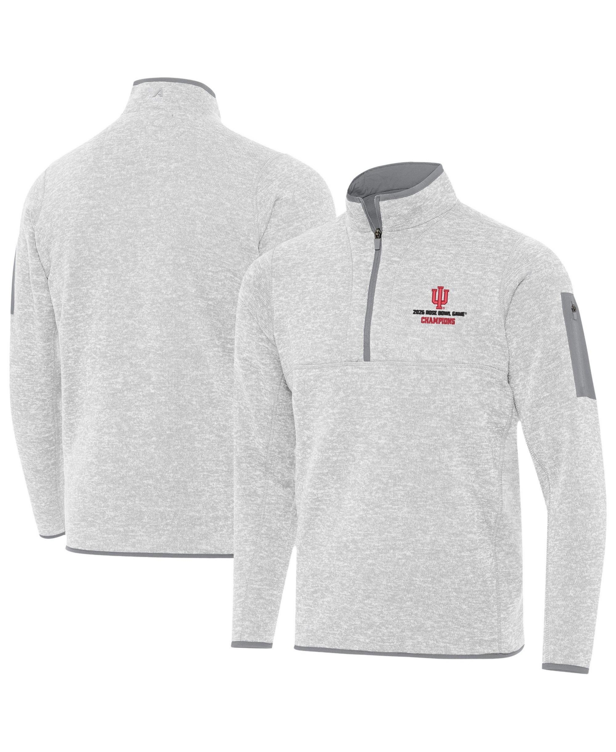 Click here for Antigua Mens Heather Gray Indiana Hoosiers College... prices