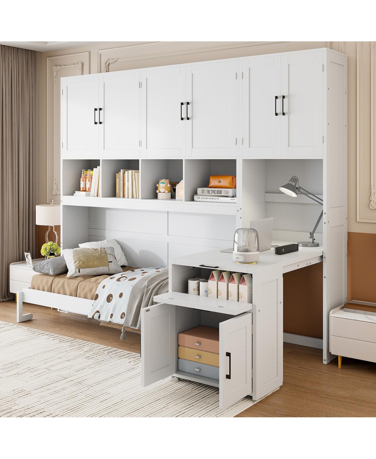 Click here for Streamdale Furniture Twin Murphy Bed with Closet... prices