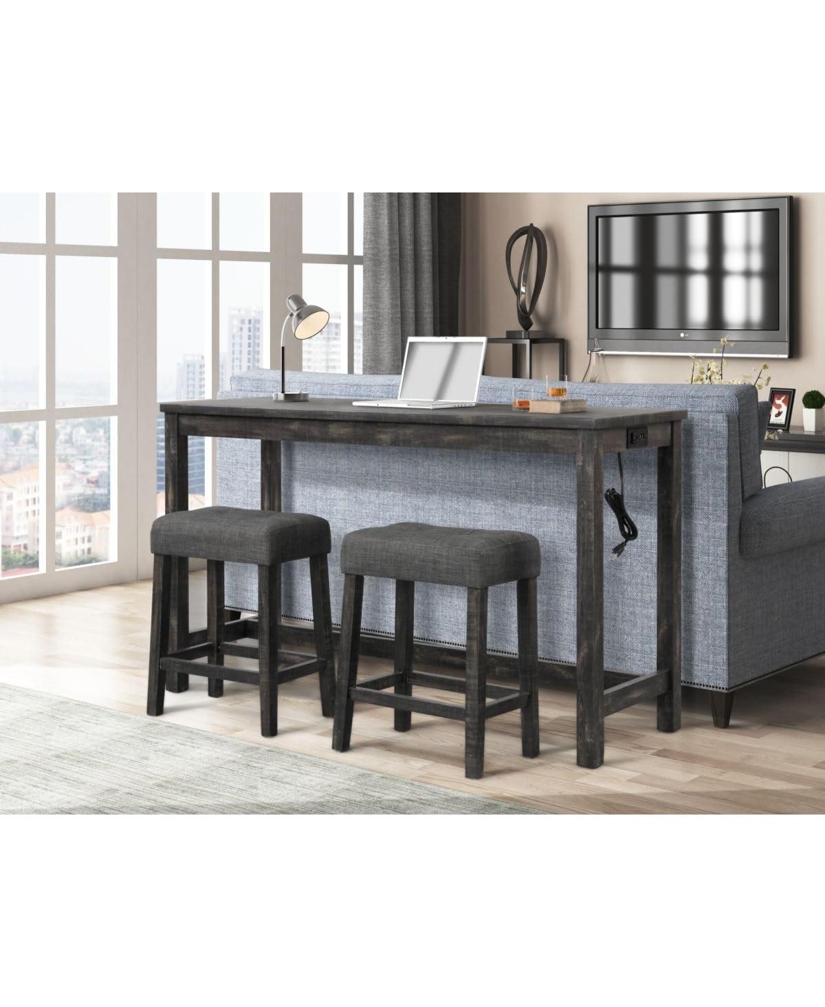 Click here for Flynama 3-Piece Counter Height Dining Set  Solid W... prices
