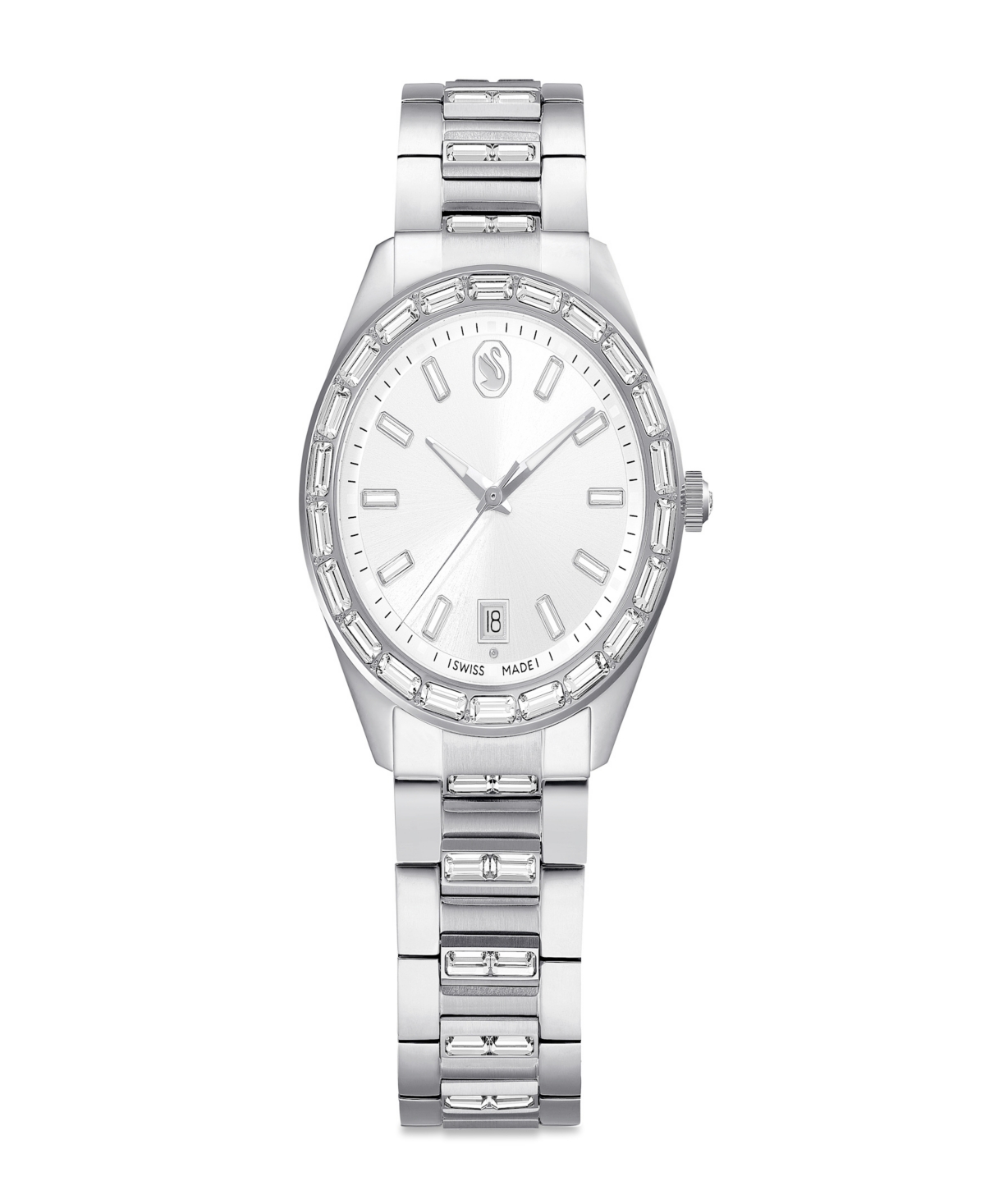 Click here for Swarovski Sterling Silver-Plated Silver-Tone Cryst... prices