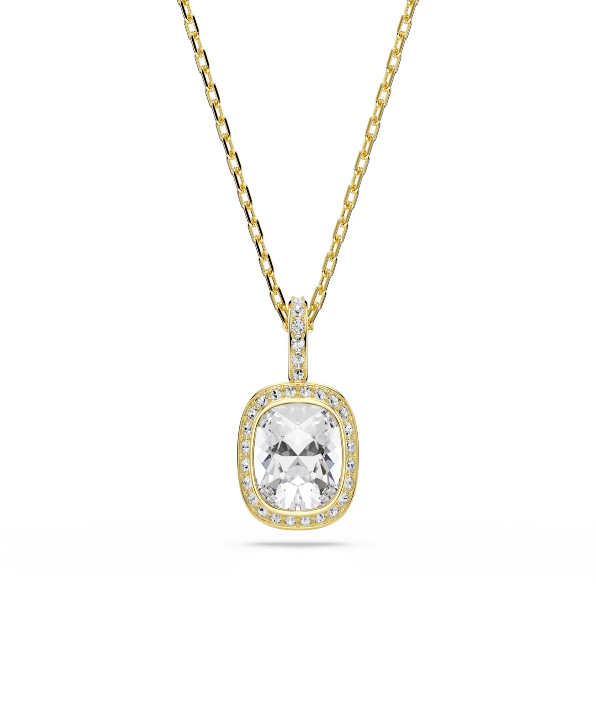 Click here for Swarovski Gold-Tone Plated White Crystals Necklace... prices