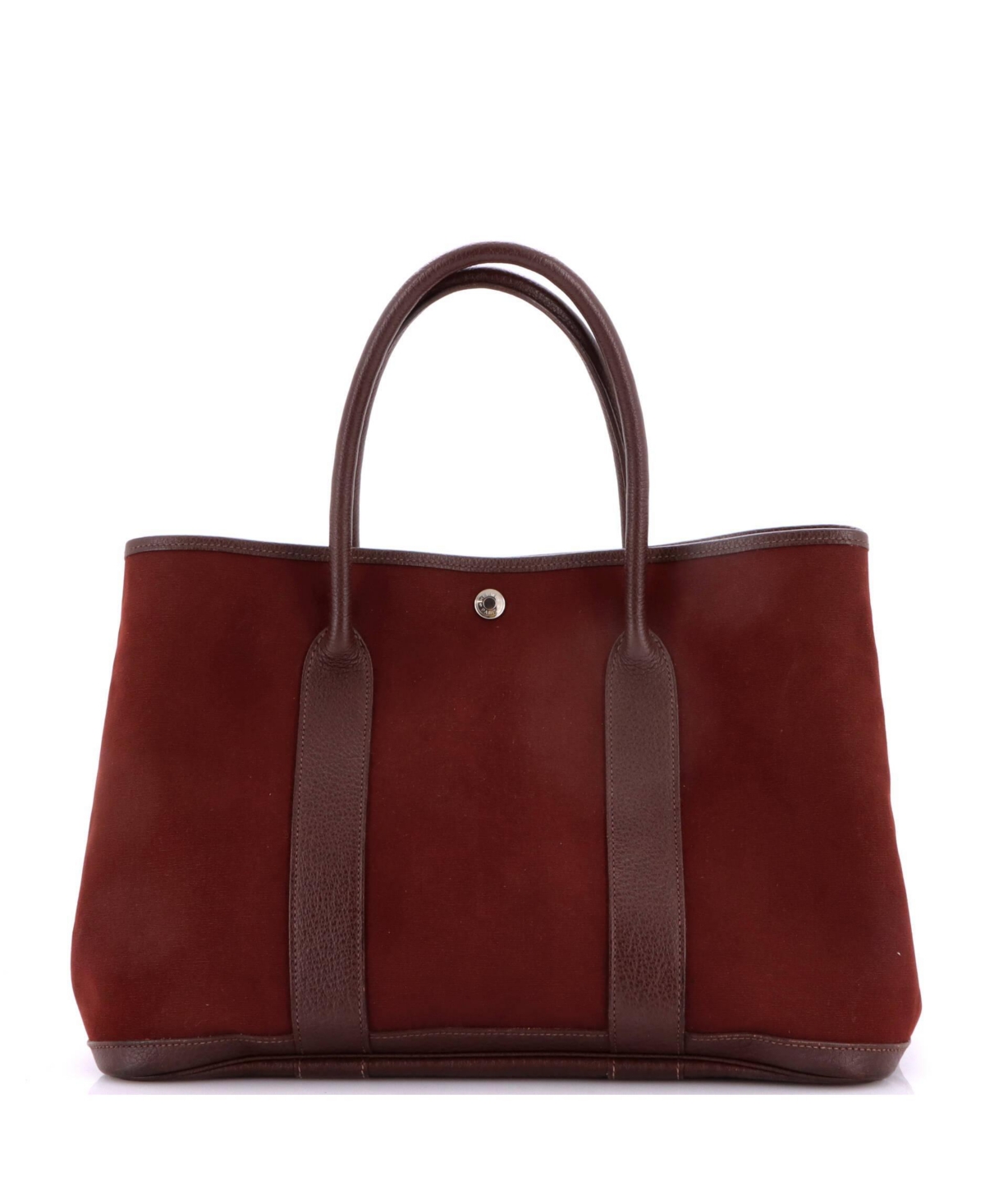 Click here for Pre-Owned Hermes 36 Garden Party Tote Toile and Le... prices