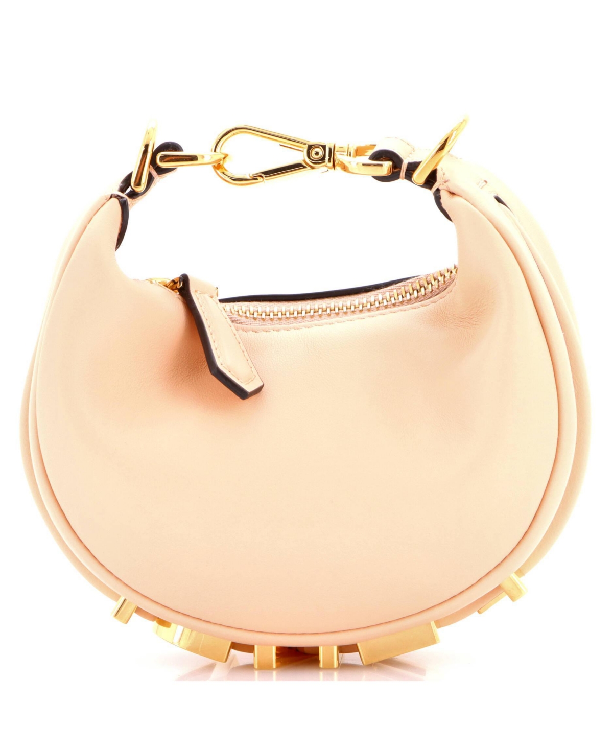 Click here for Pre-Owned Fendi Nano Fendigraphy Bag Leather - Nat... prices