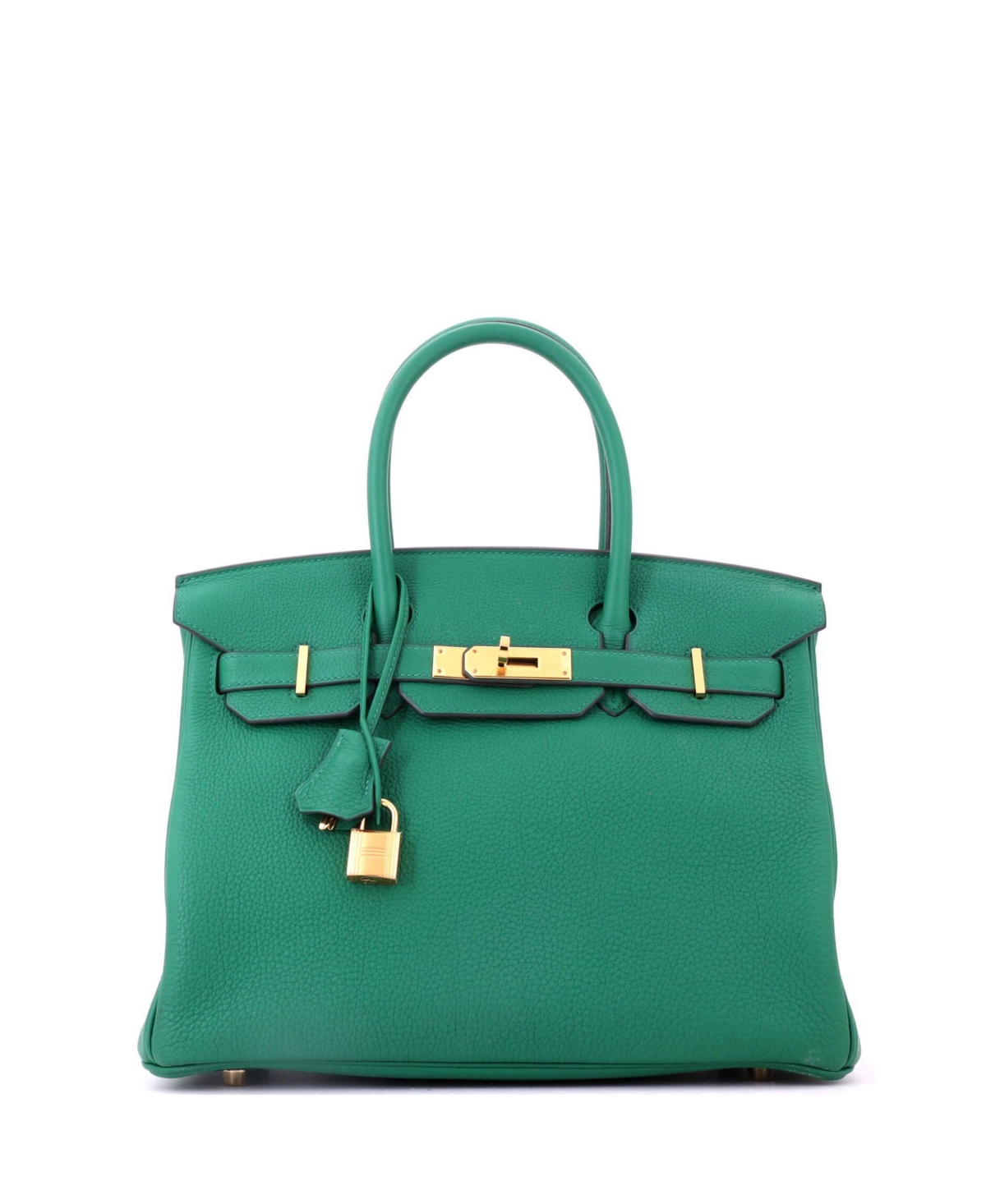 Click here for Pre-Owned Hermes Birkin 30 Handbag Green Togo with... prices