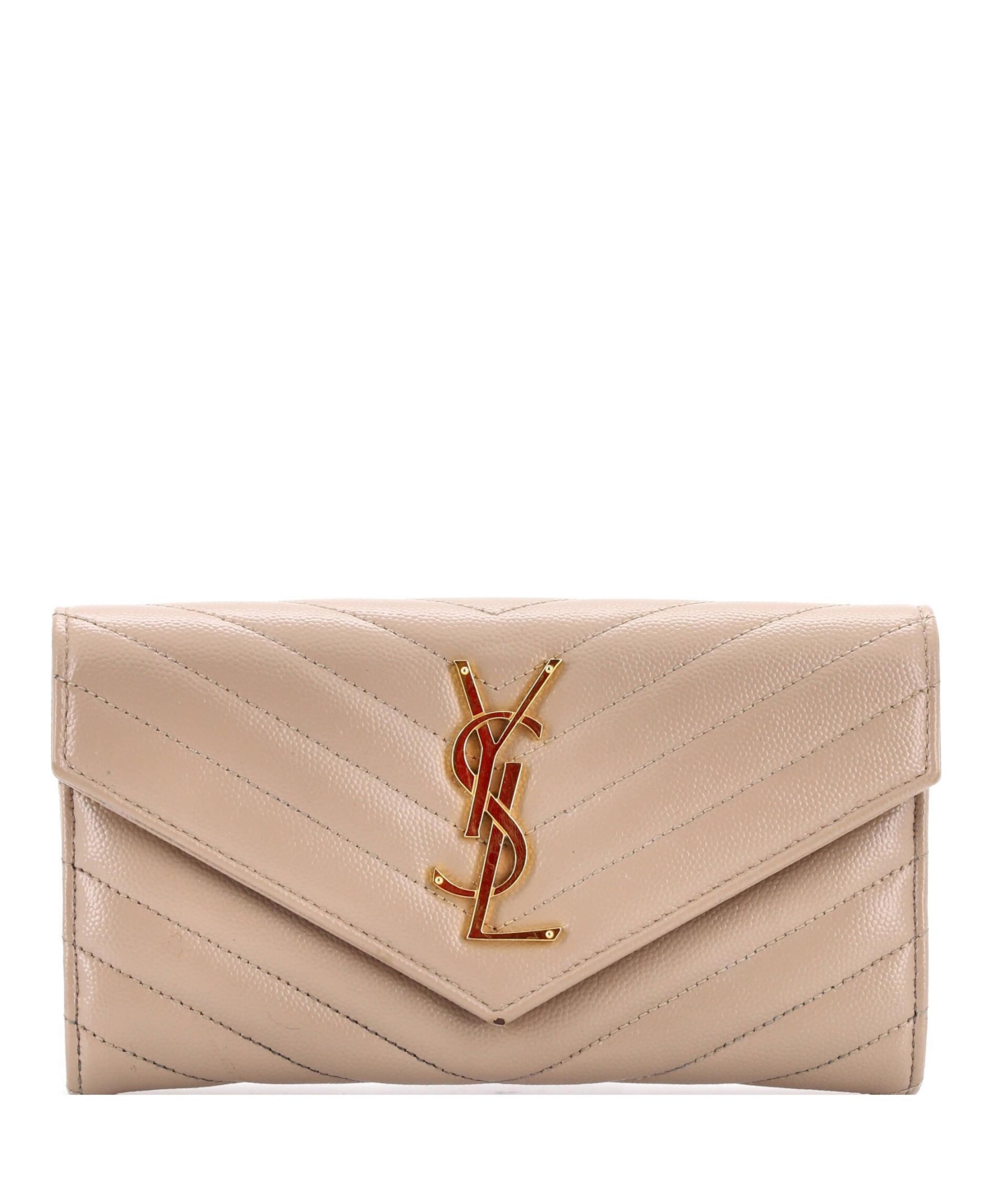 Click here for Pre-Owned Saint Laurent Large Classic Monogram Fla... prices