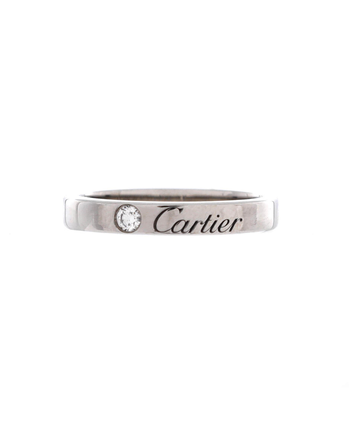 Click here for Pre-Owned Cartier C de Cartier Wedding Band Ring -... prices