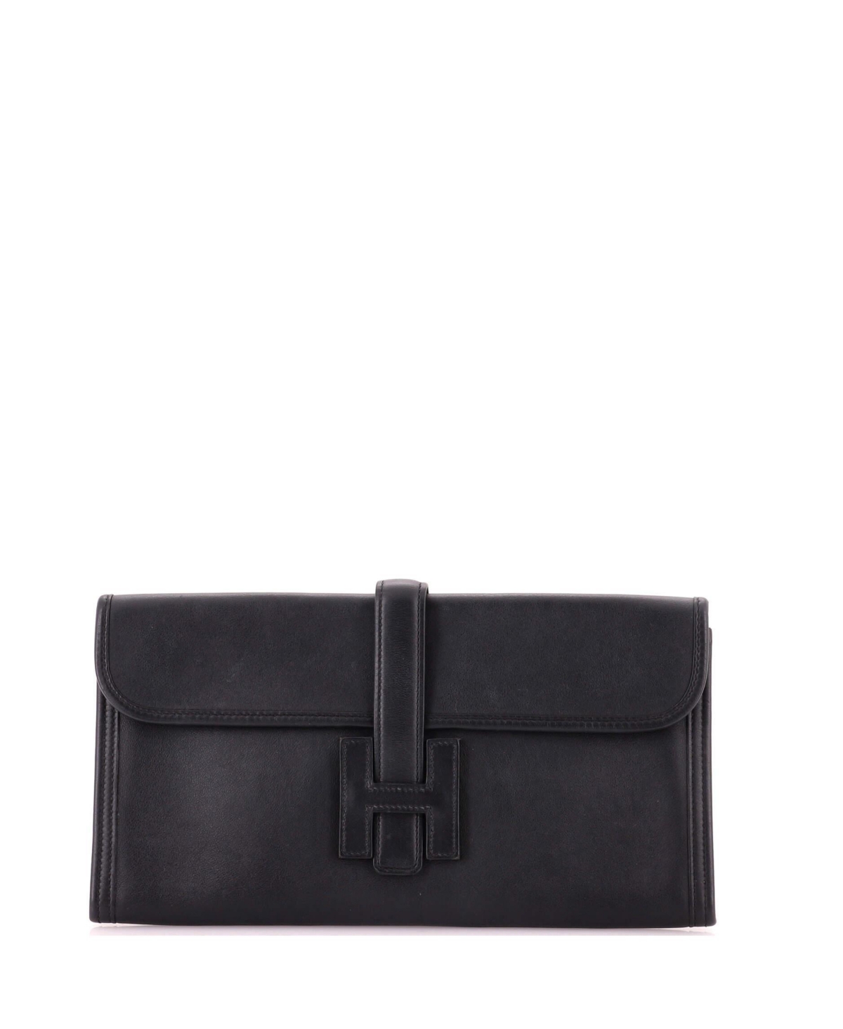 Click here for Pre-Owned Hermes 29 Jige Elan Clutch Swift - Black prices