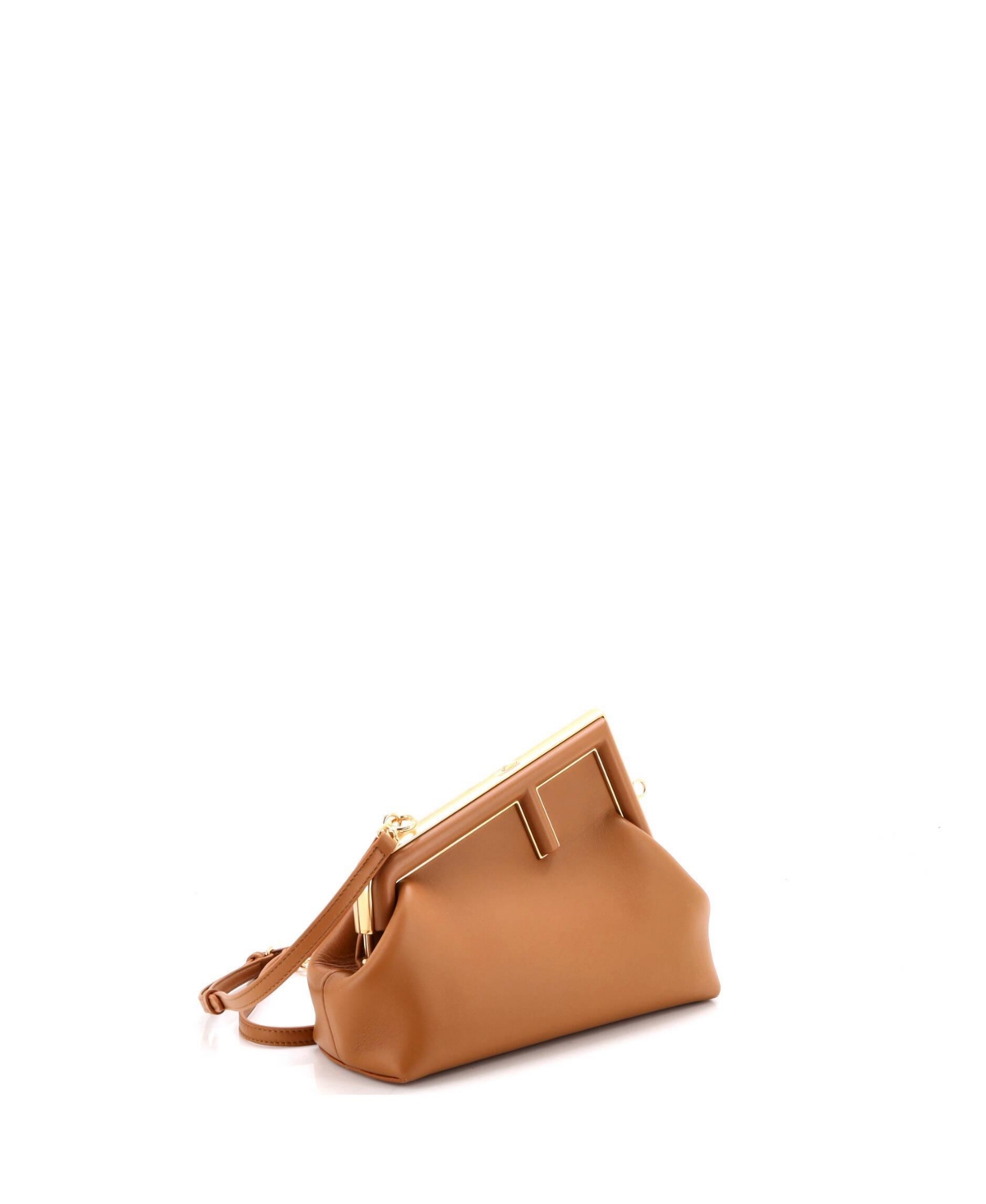Click here for Pre-Owned Fendi Small First Bag Leather - Brown prices