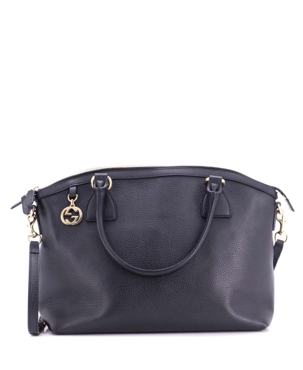 Click here for Pre-Owned Gucci Medium Gg Charm Convertible Dome S... prices