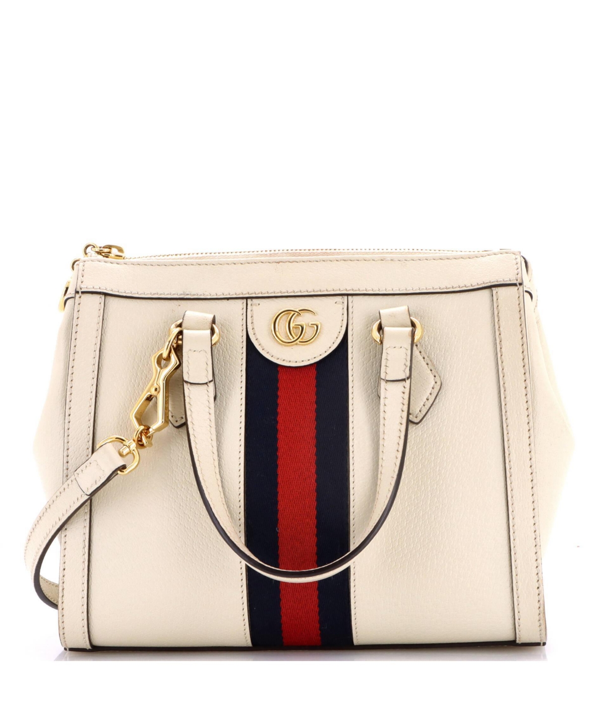 Click here for Pre-Owned Gucci Small Ophidia Top Handle Tote Leat... prices