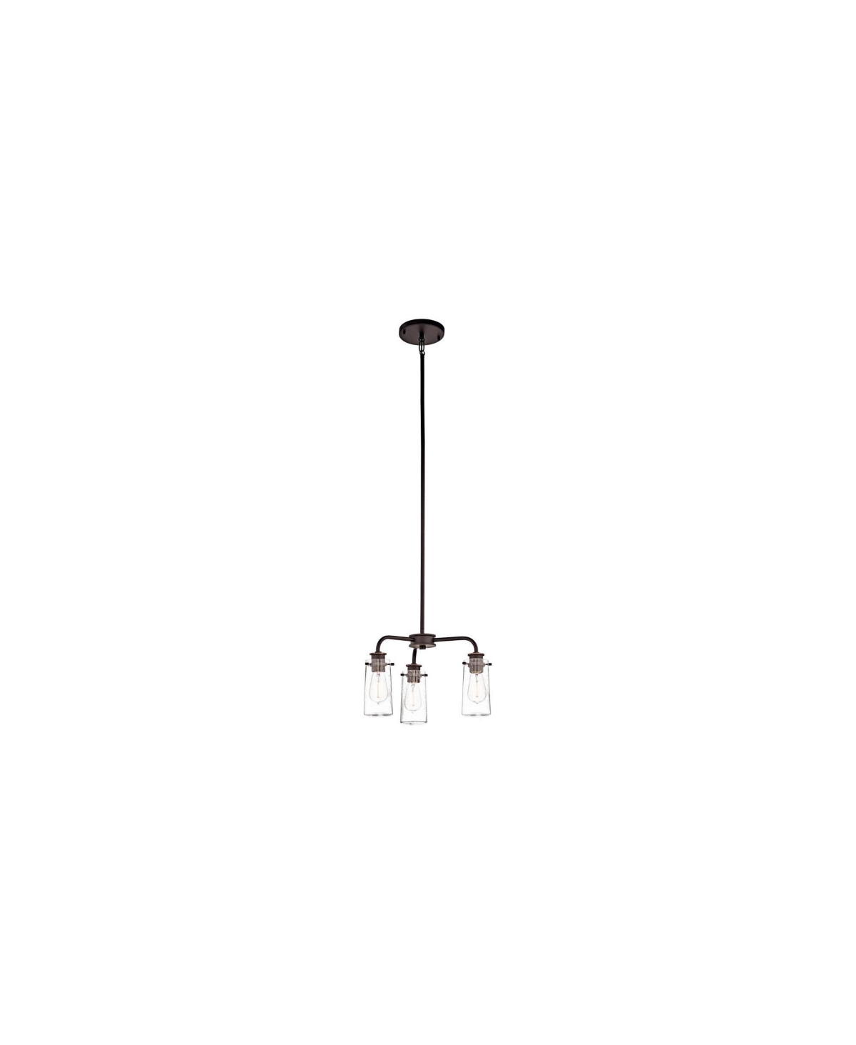 Click here for Kichler Braelyn 17 3/4 Industrial 3-Light Oiled Br... prices