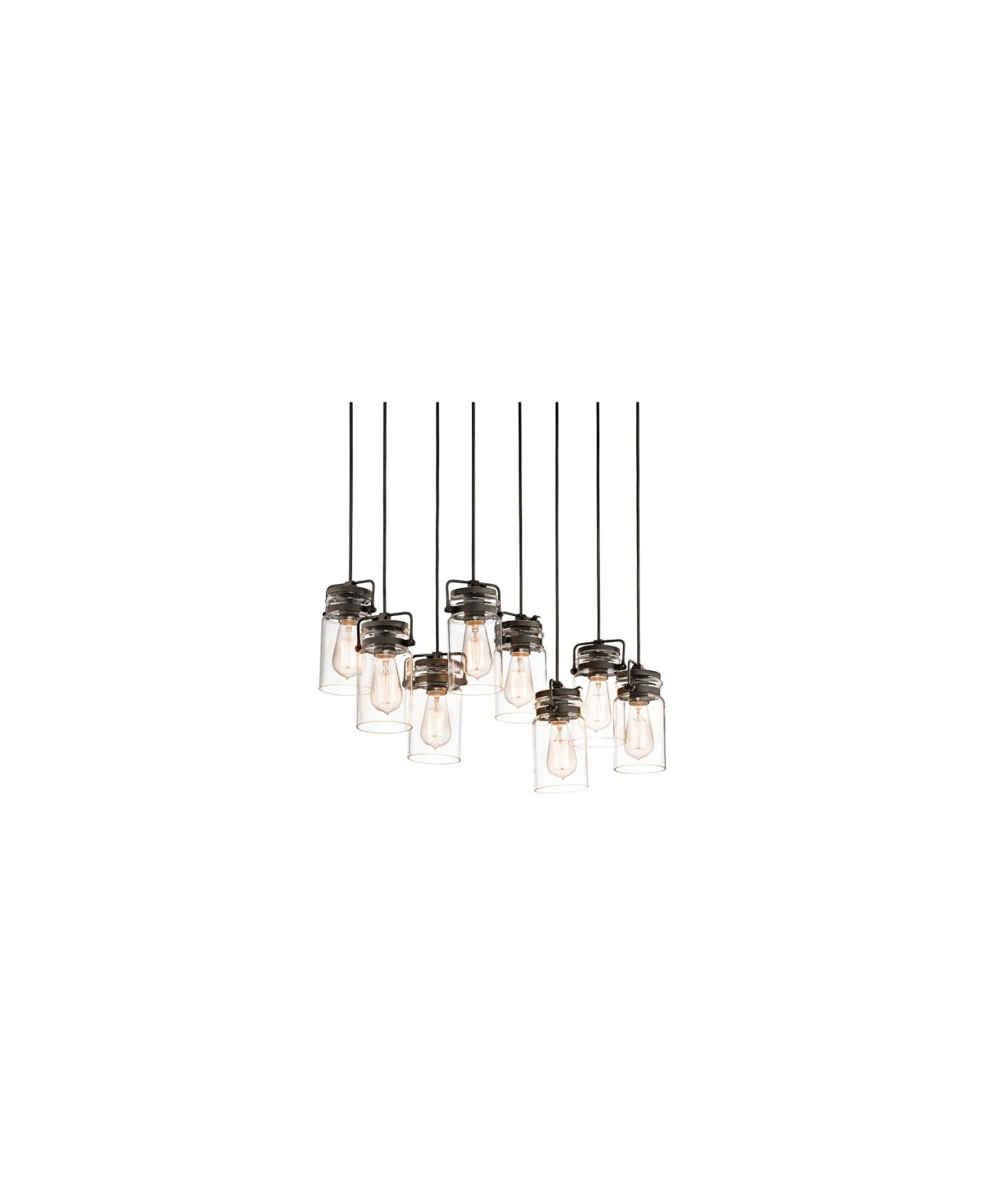 Click here for Kichler Brinley 25 1/2 Glass and Bronze 8-Light In... prices