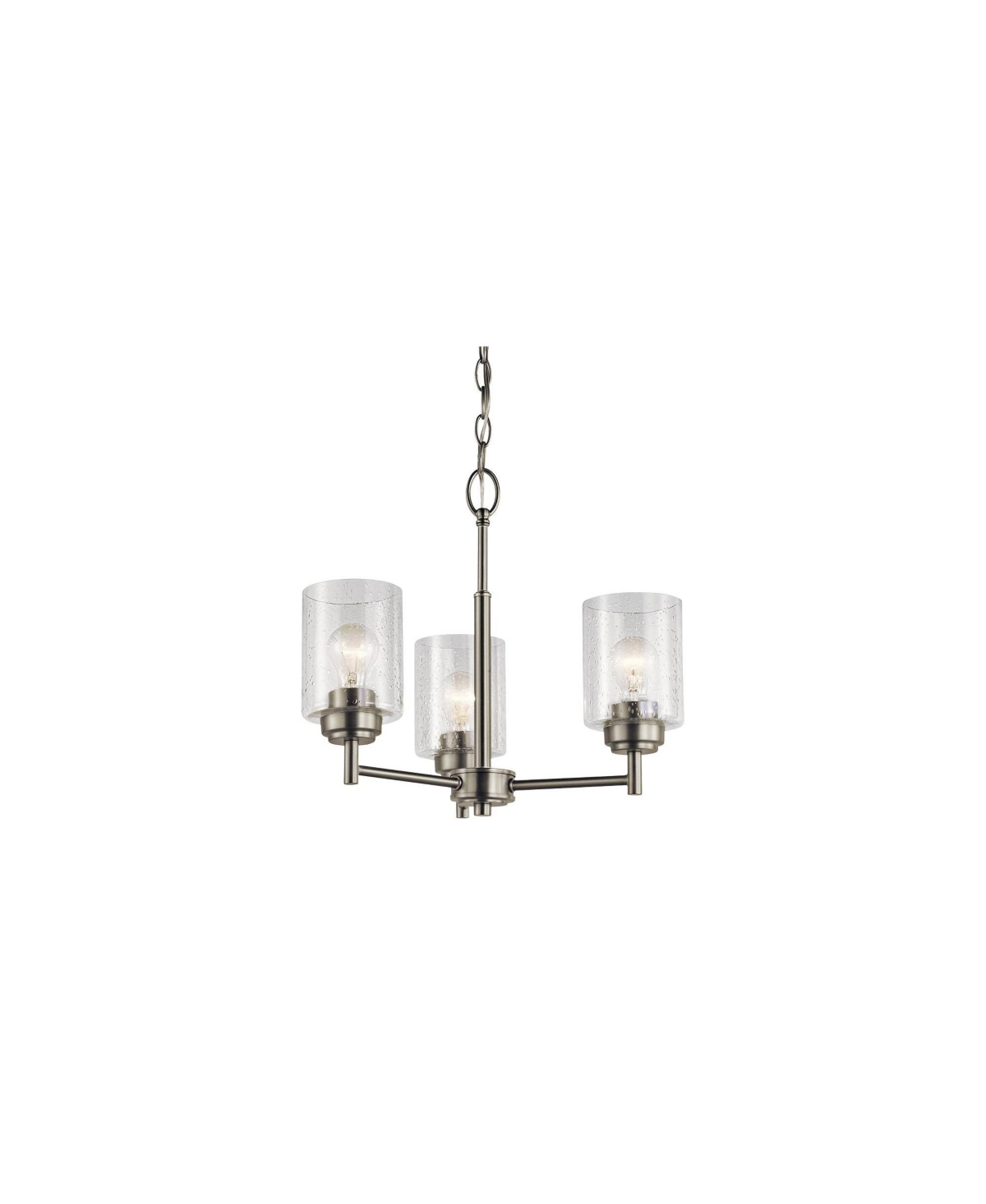 Click here for Kichler Winslow 18 Wide Brushed Nickel 3-Light Cha... prices