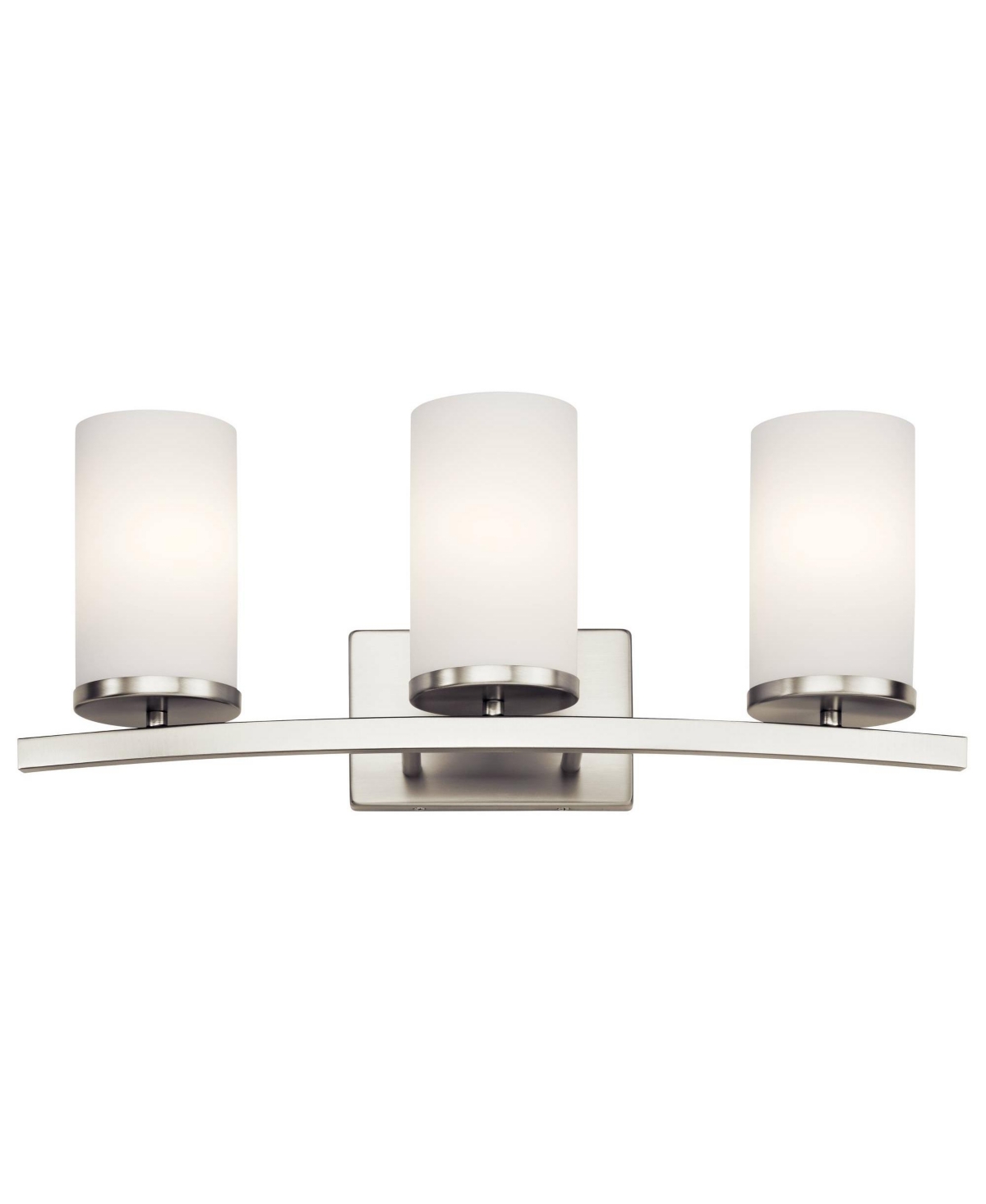 Click here for Kichler Crosby 23 Wide Brushed Nickel 3-Light Bath... prices