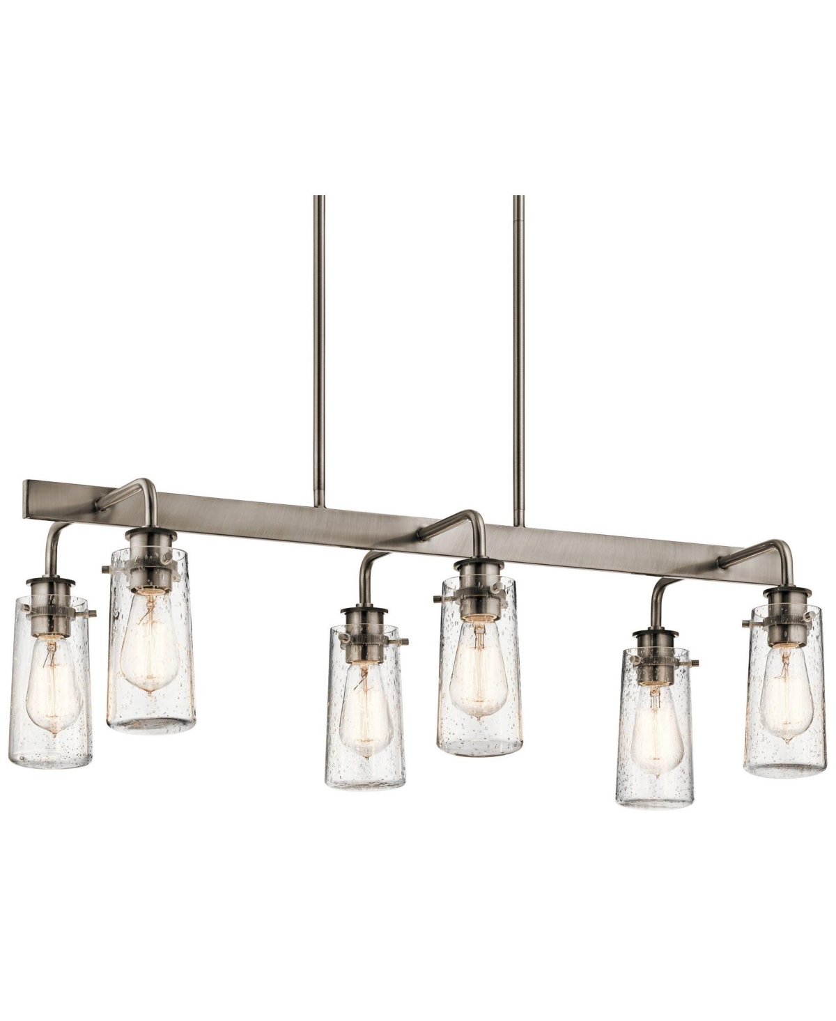 Click here for Kichler Braelyn 34 Rustic Pewter 6-Light Kitchen I... prices