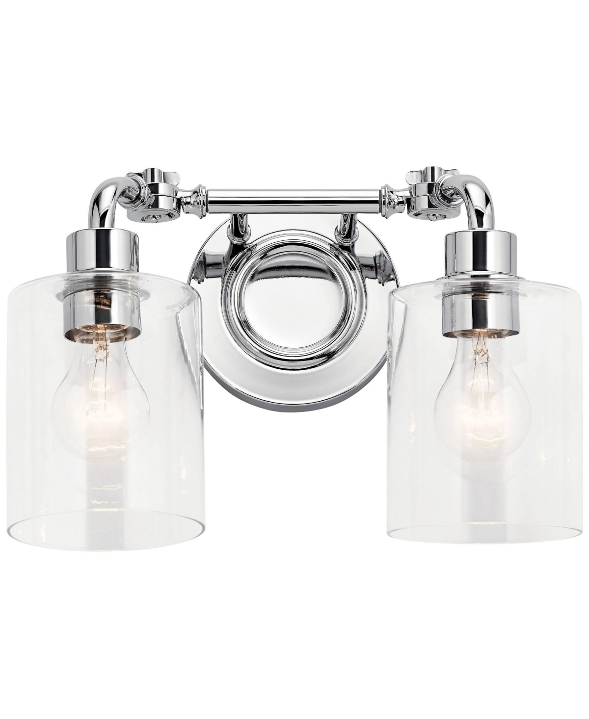 Click here for Kichler Gunnison 9 3/4 High Chrome 2-Light Wall Sc... prices
