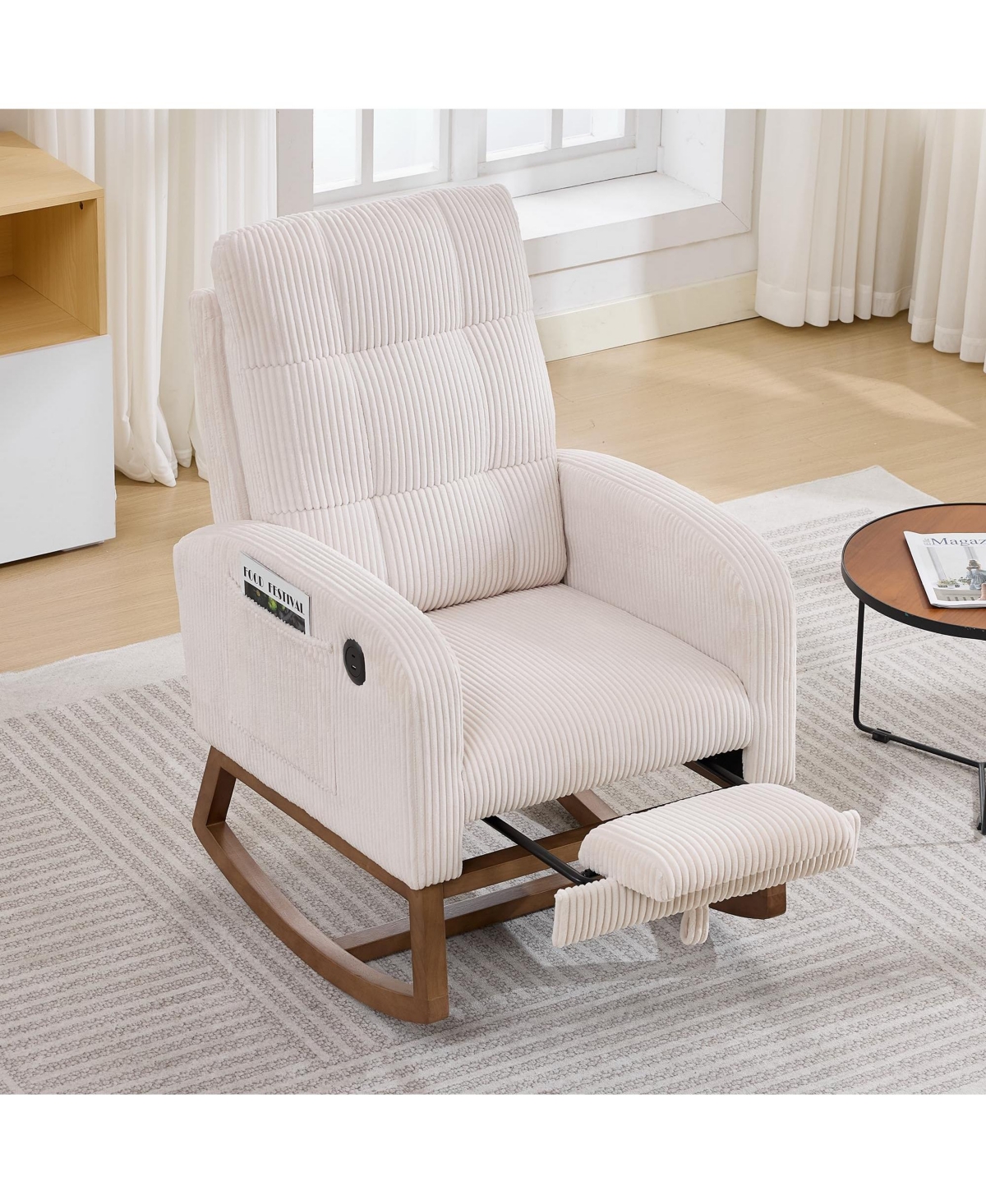 Click here for Upholstered Nursery Rocking Chair Glider Rocker Re... prices