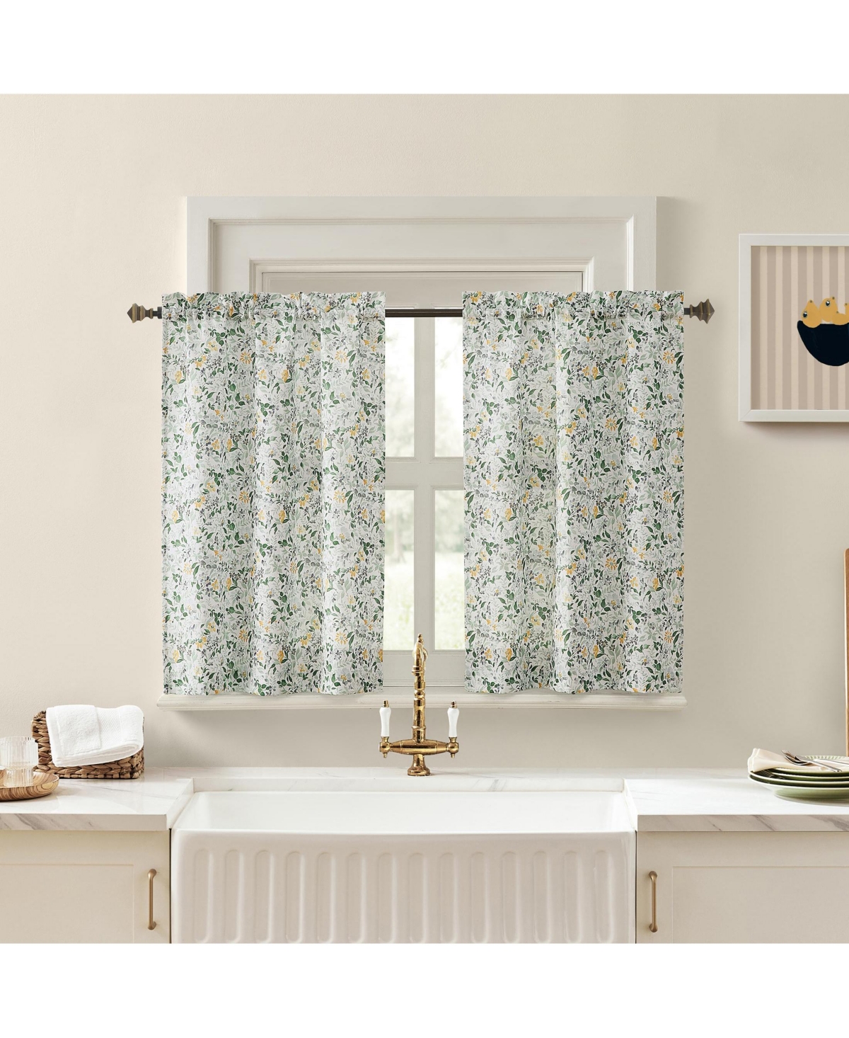 Click here for No. 918 Portia Watercolor Wildflower Semi-Sheer Ro... prices