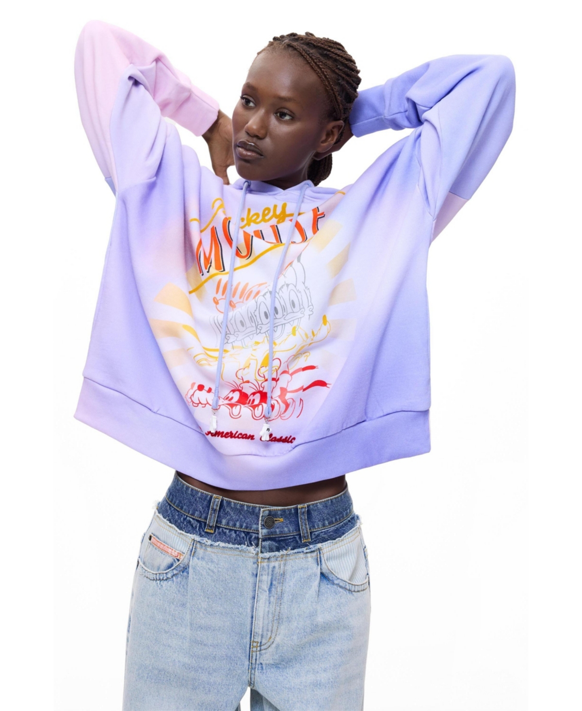 Click here for Desigual Womens Mickey Disney Sweatshirt - Lilac prices