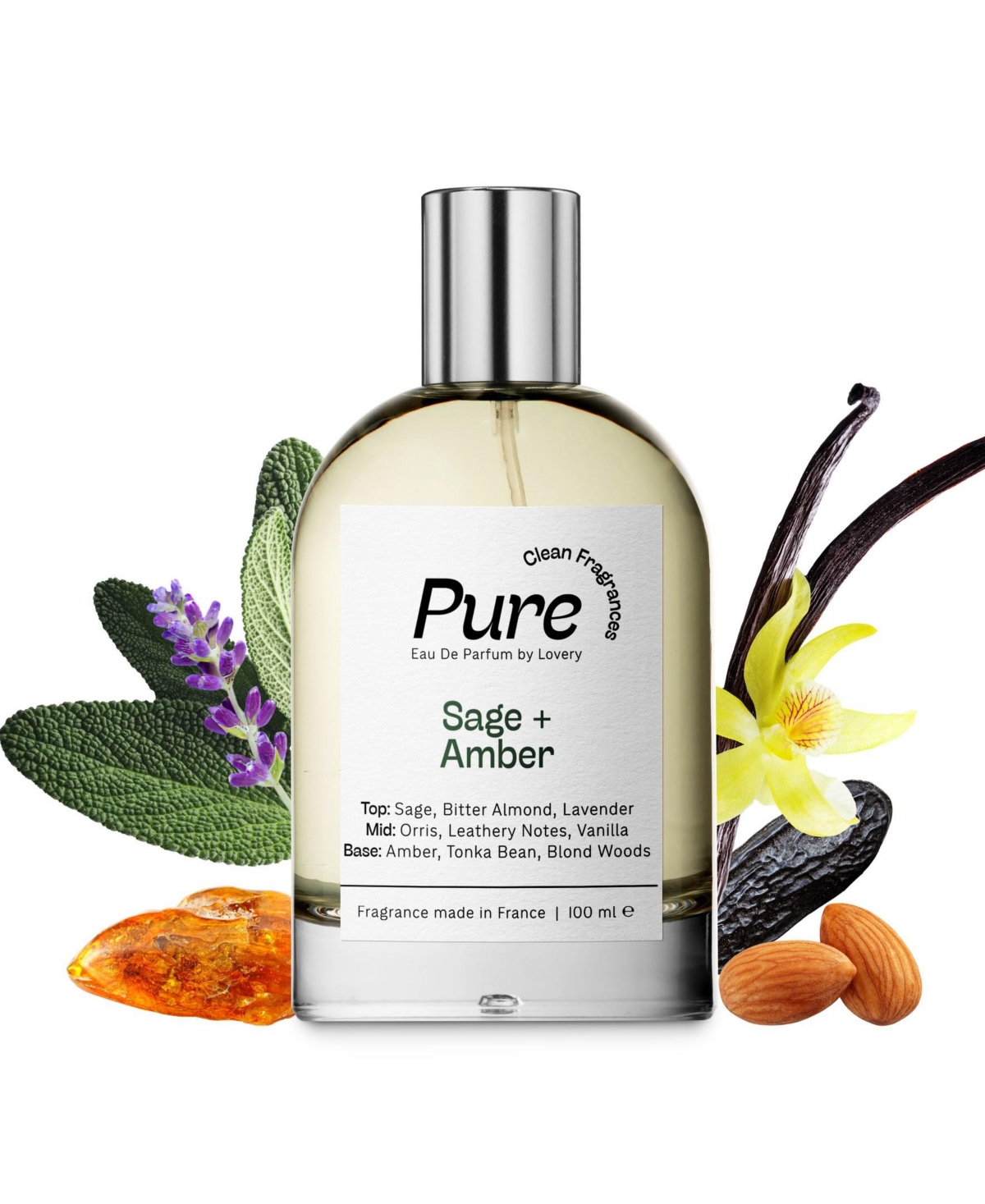 Click here for Lovery Pure Sage and Amber Eau de Parfum  Made in... prices