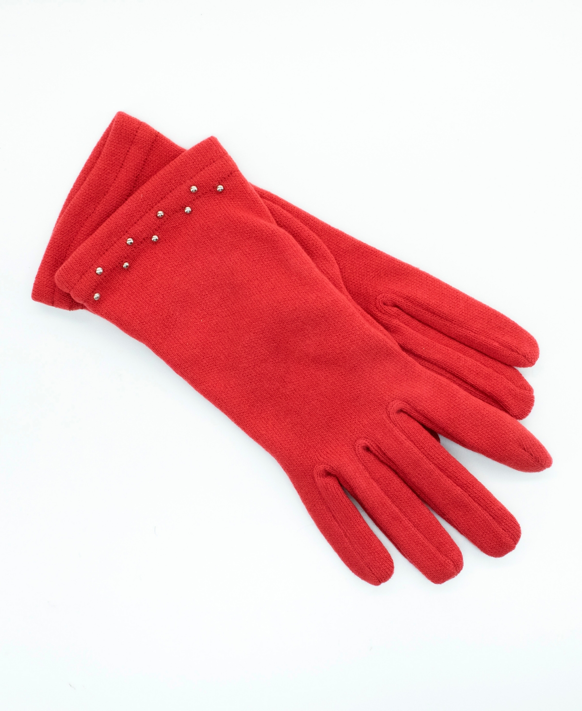 Click here for Portolano Round Stud Gloves - Red prices
