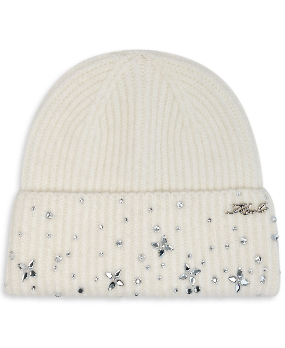 Click here for Karl Lagerfeld Paris Studded Shaker Stitch Beanie... prices