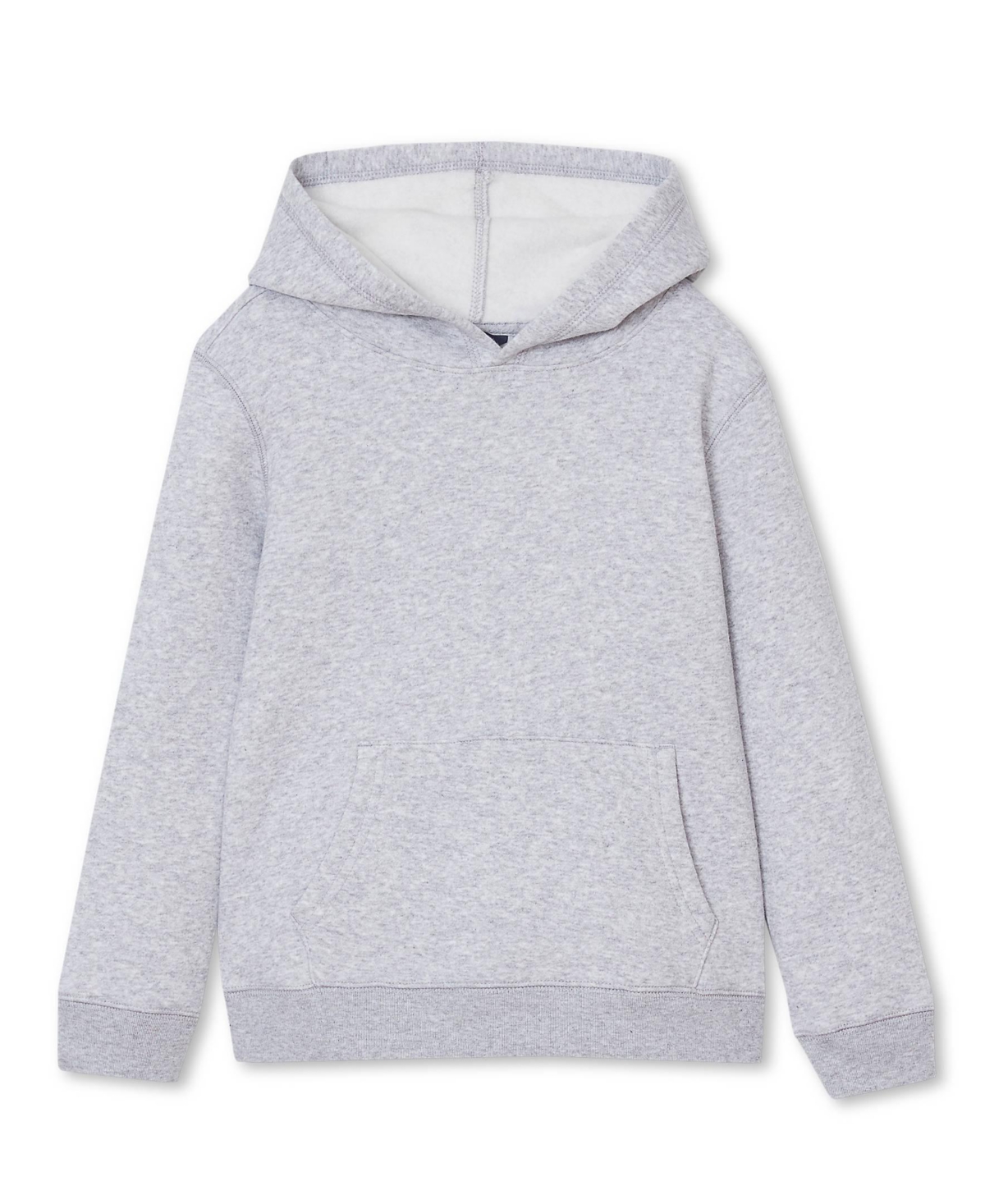 Click here for Lands End Kids Fleece Pullover Hoodie - Gray heath... prices
