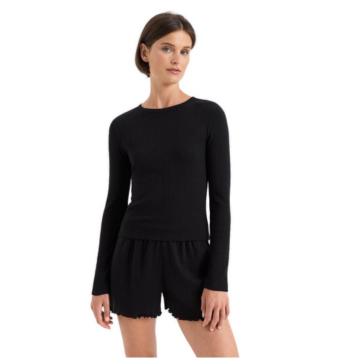 Click here for Pact Womens Organic Cotton Pointelle Long Sleeve T... prices