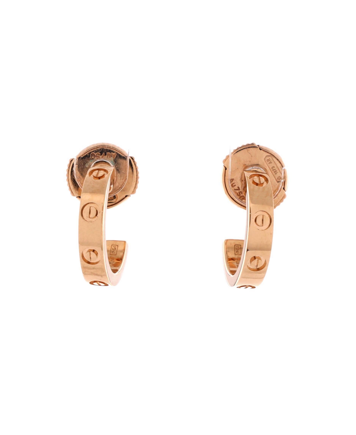 Click here for Pre-Owned Cartier Love Hoop Earrings - 18k rose go... prices