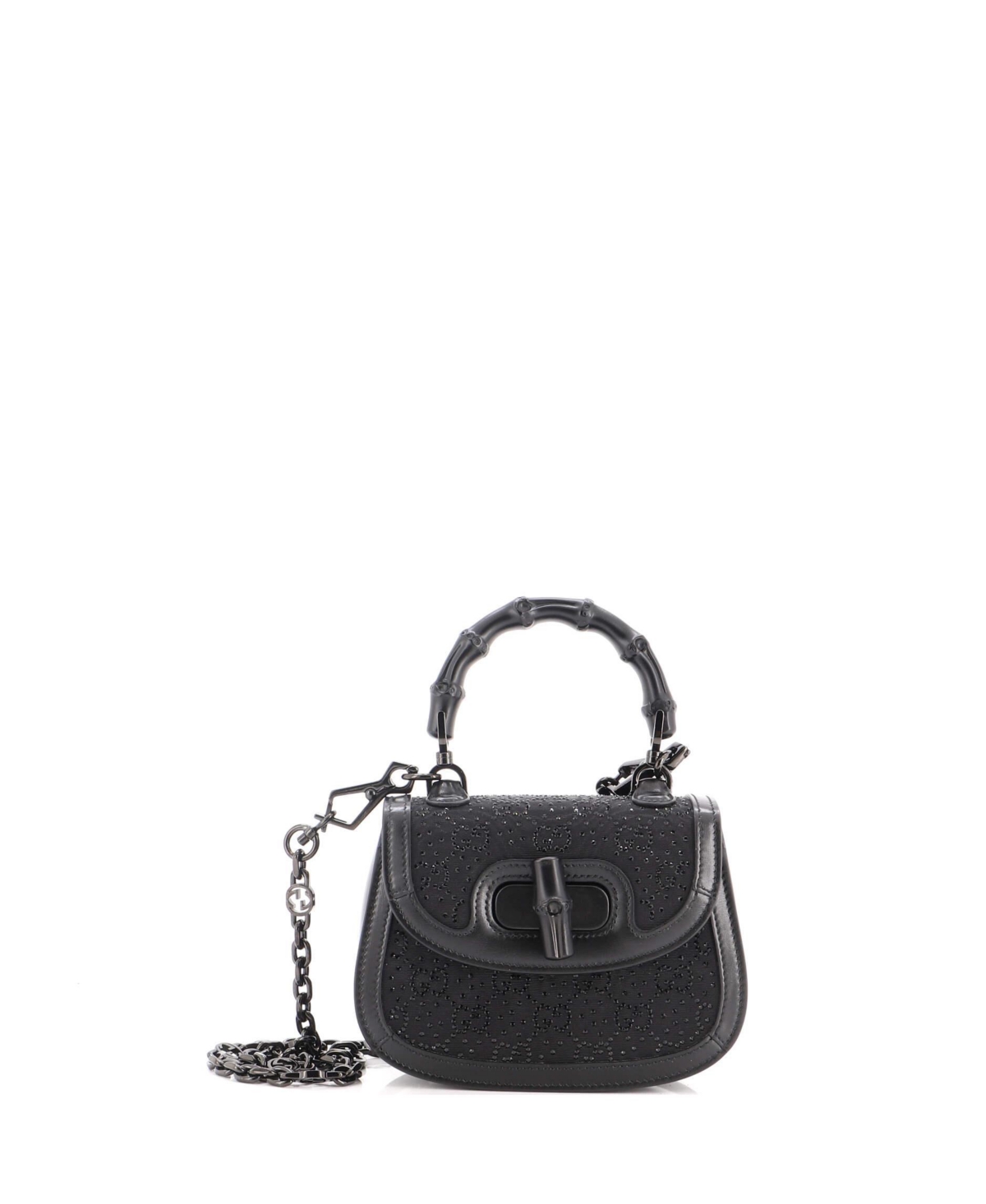 Click here for Pre-Owned Gucci Mini Bamboo 1947 Top Handle Bag Cr... prices