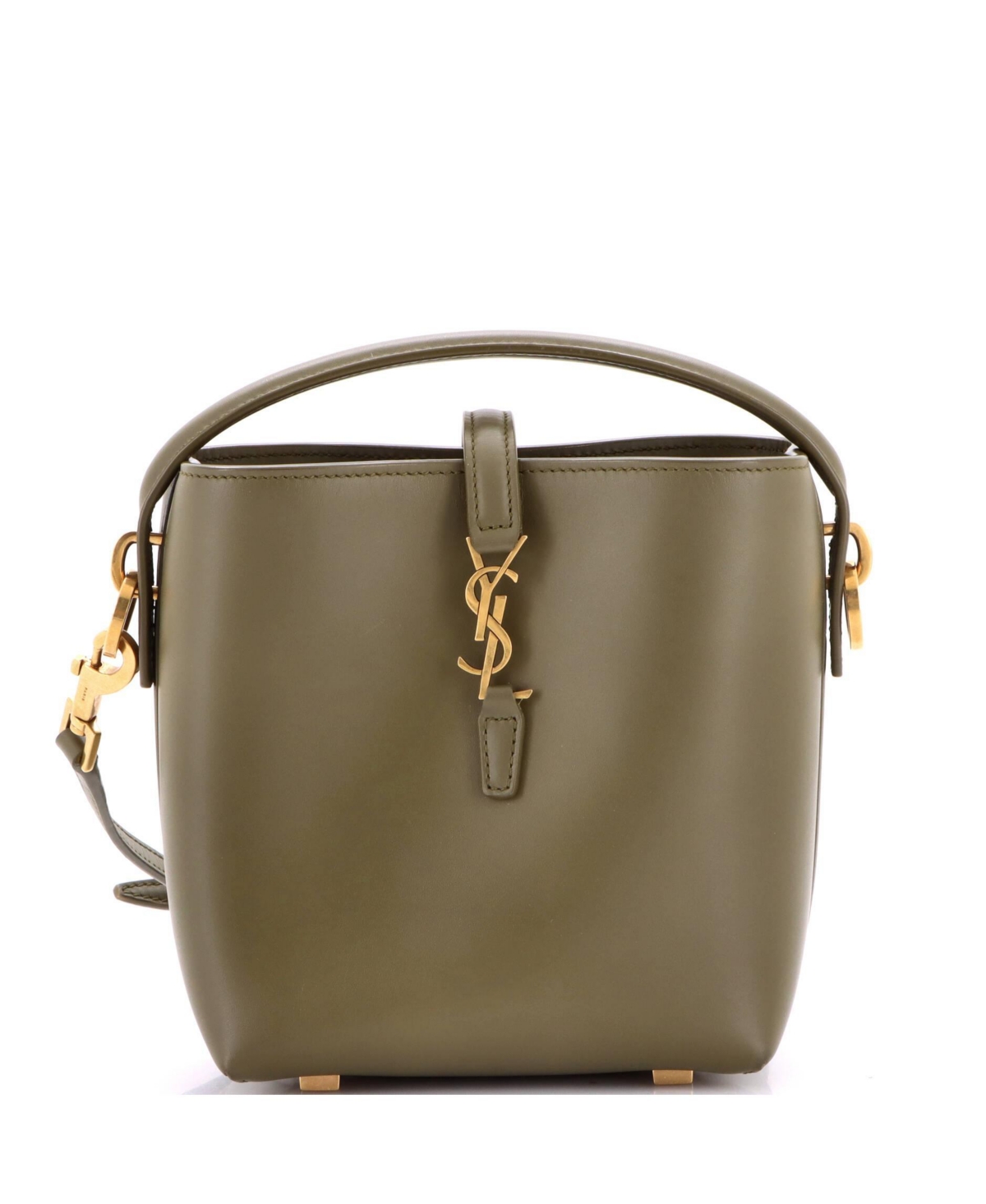 Click here for Pre-Owned Saint Laurent Mini Le 37 Bucket Bag Leat... prices