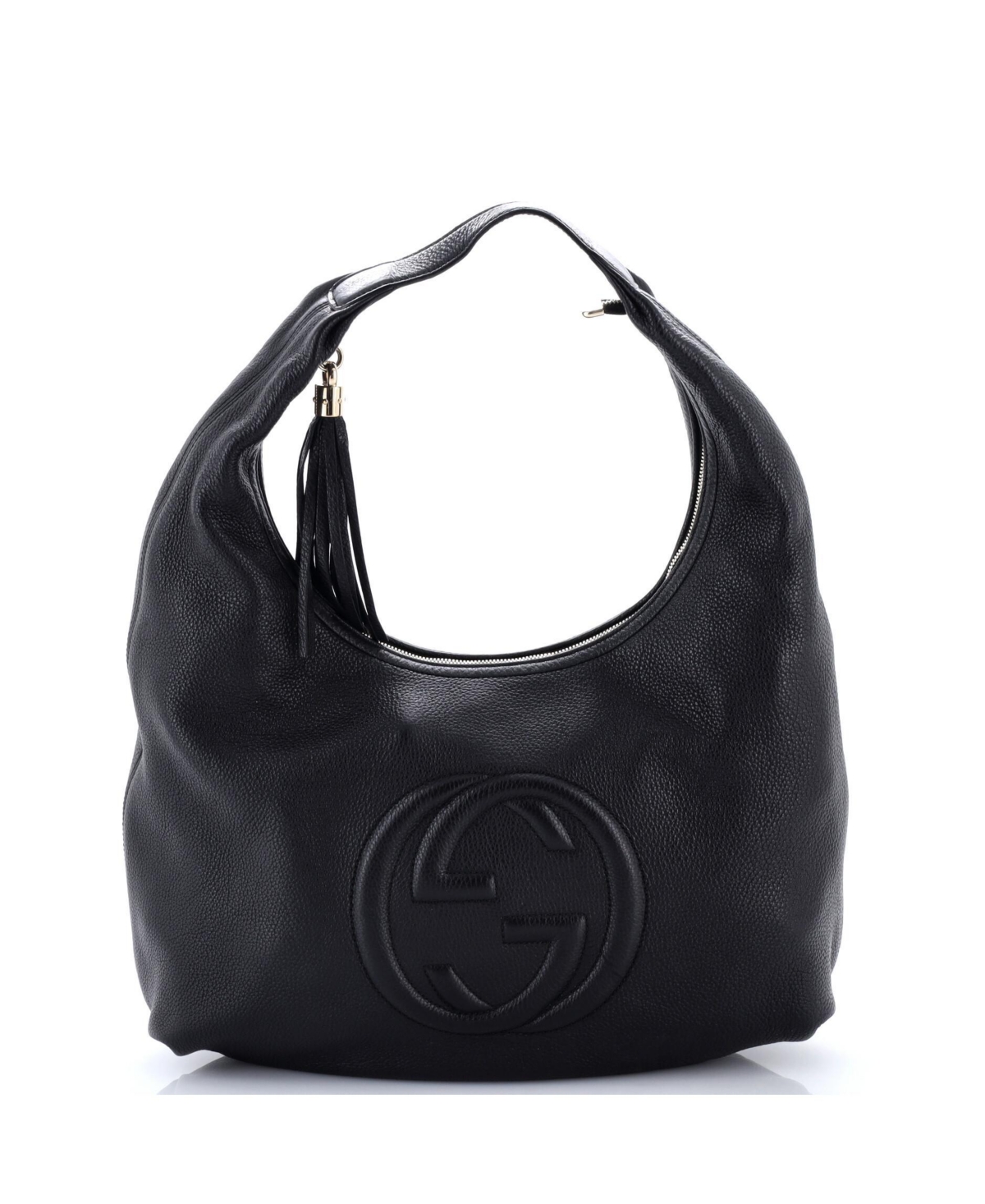 Click here for Pre-Owned Gucci Large Soho Hobo Leather - Black prices