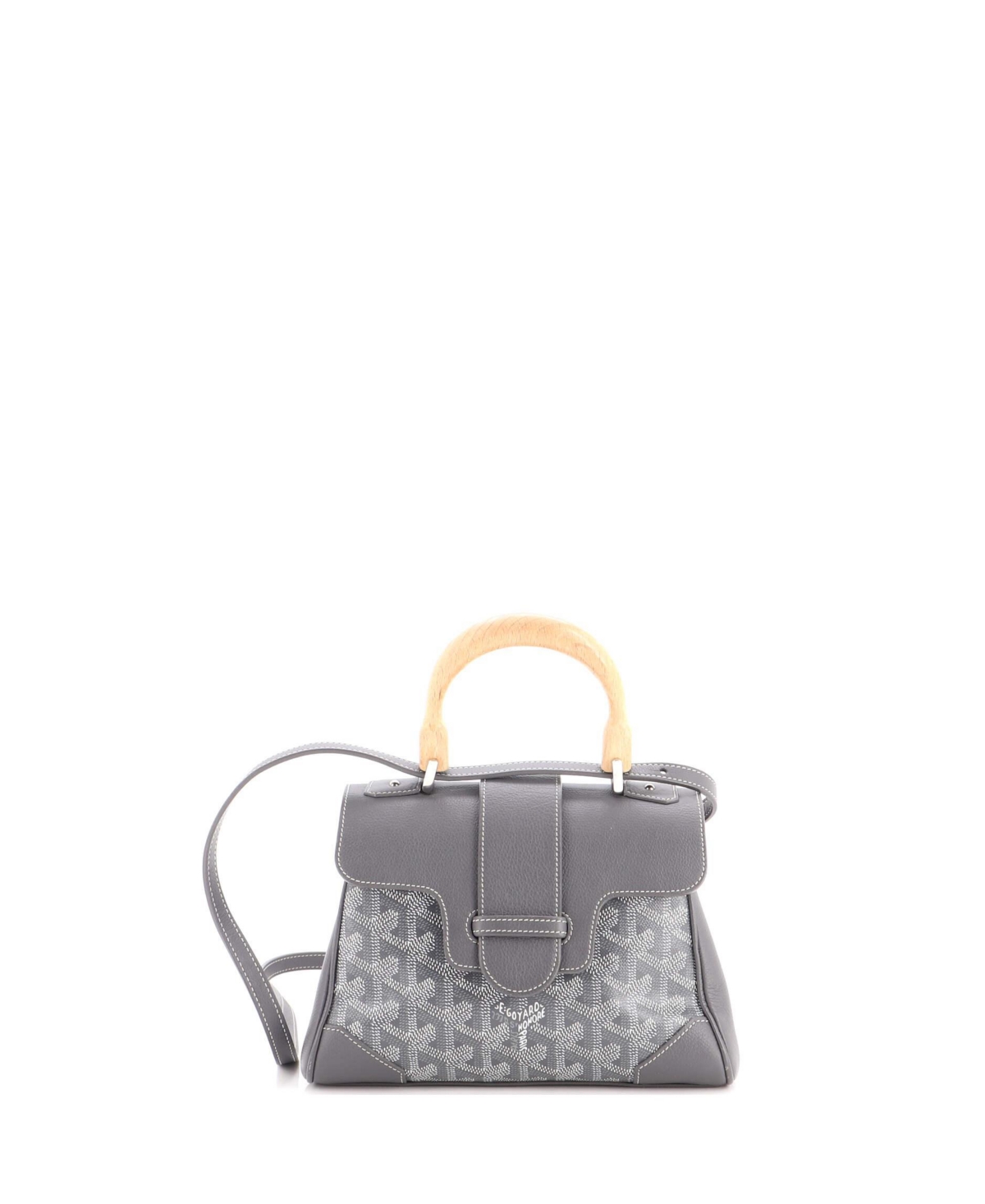 Click here for Pre-Owned Goyard Mini Saigon Top Handle Bag Coated... prices