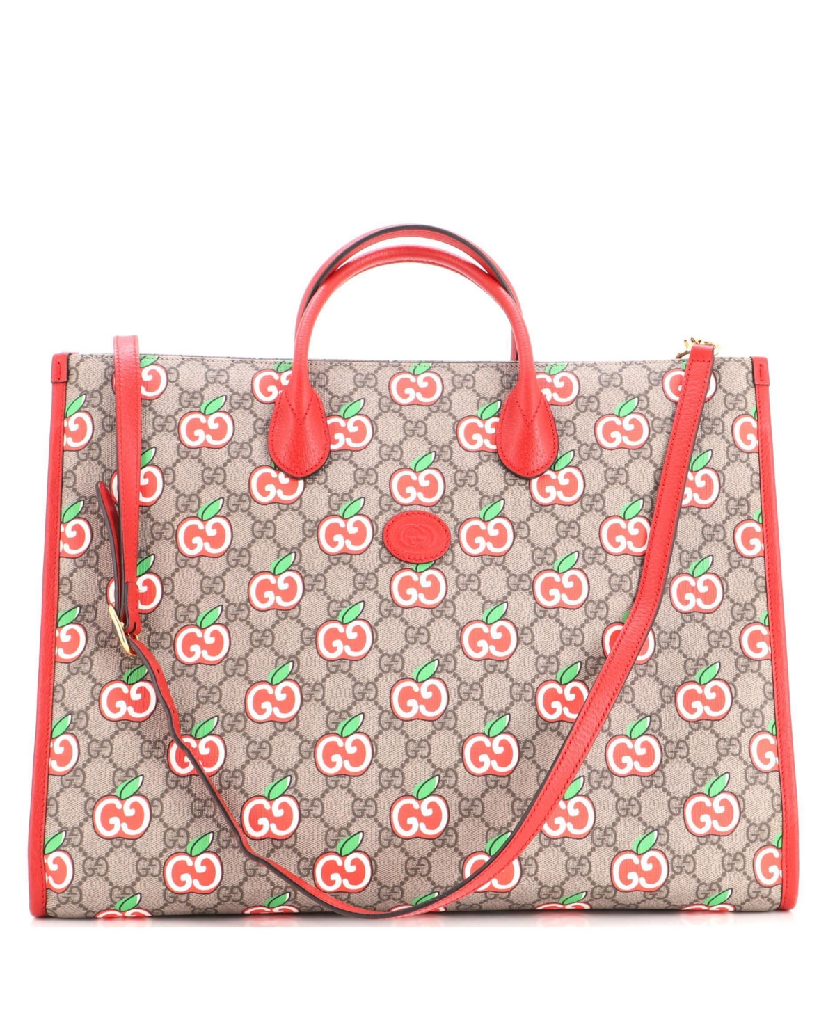Click here for Pre-Owned Gucci Large Convertible Open Tote Apple... prices