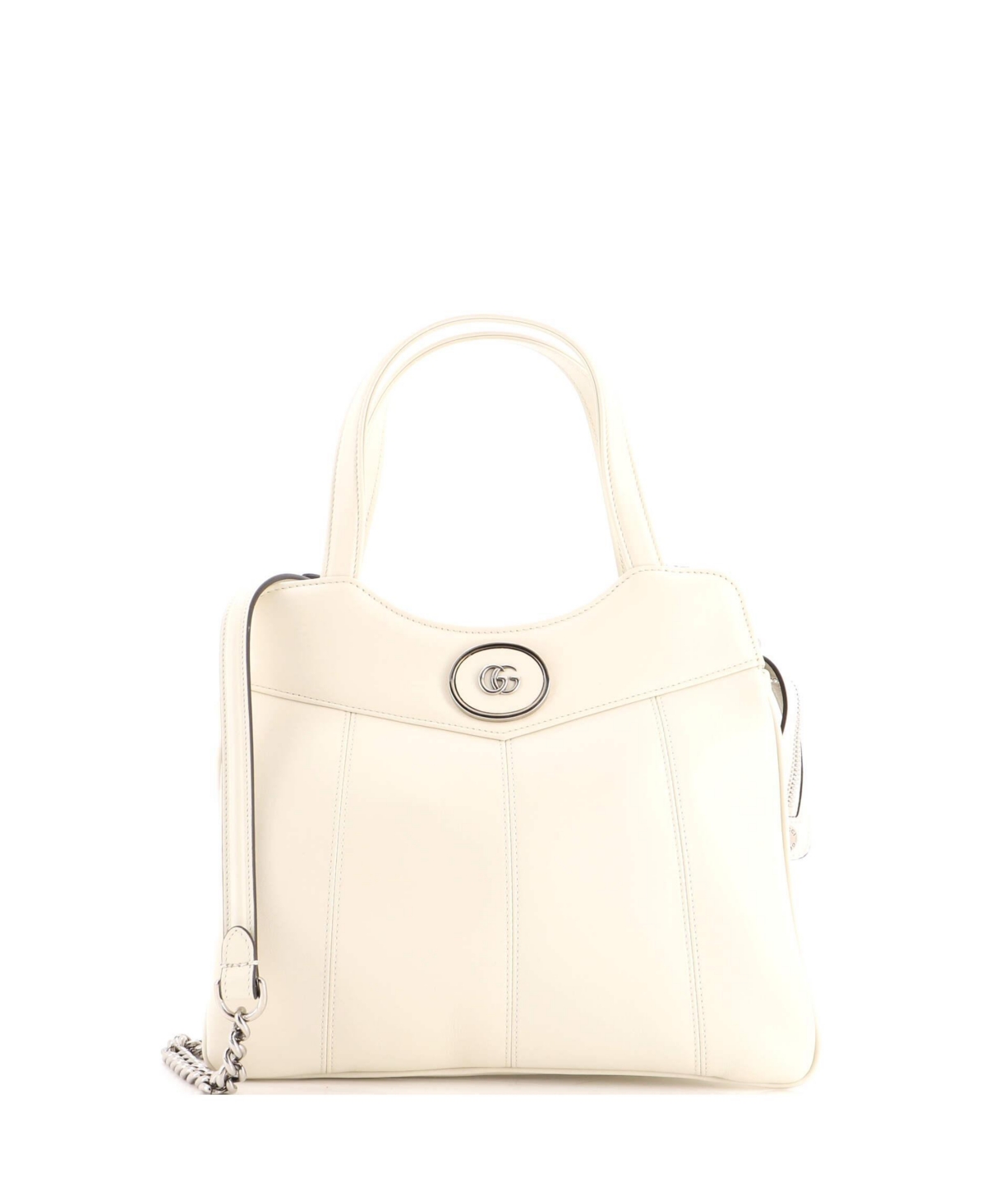 Click here for Pre-Owned Gucci Small Petite Gg Tote Quilted Leath... prices