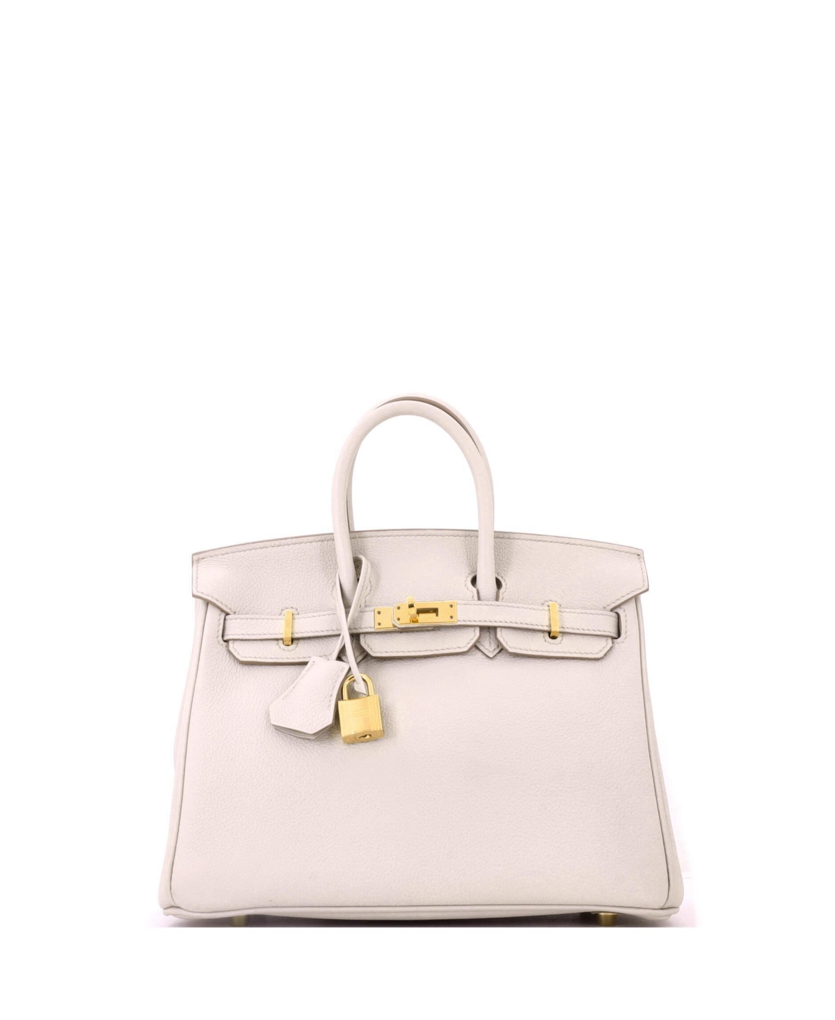 Click here for Pre-Owned Hermes Birkin 25 Handbag Light Togo with... prices