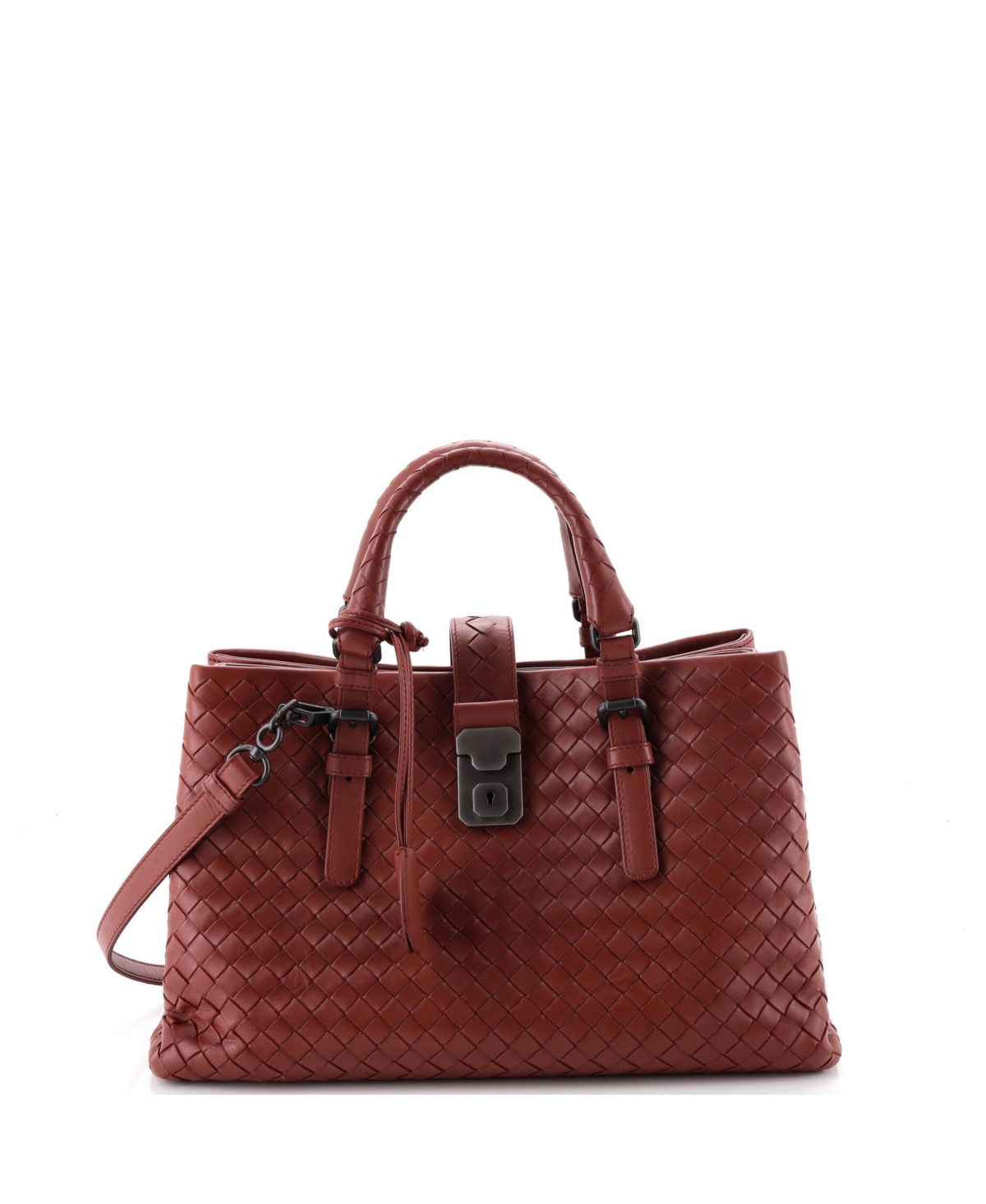 Click here for Pre-Owned Bottega Veneta Small Roma Bag Intrecciat... prices