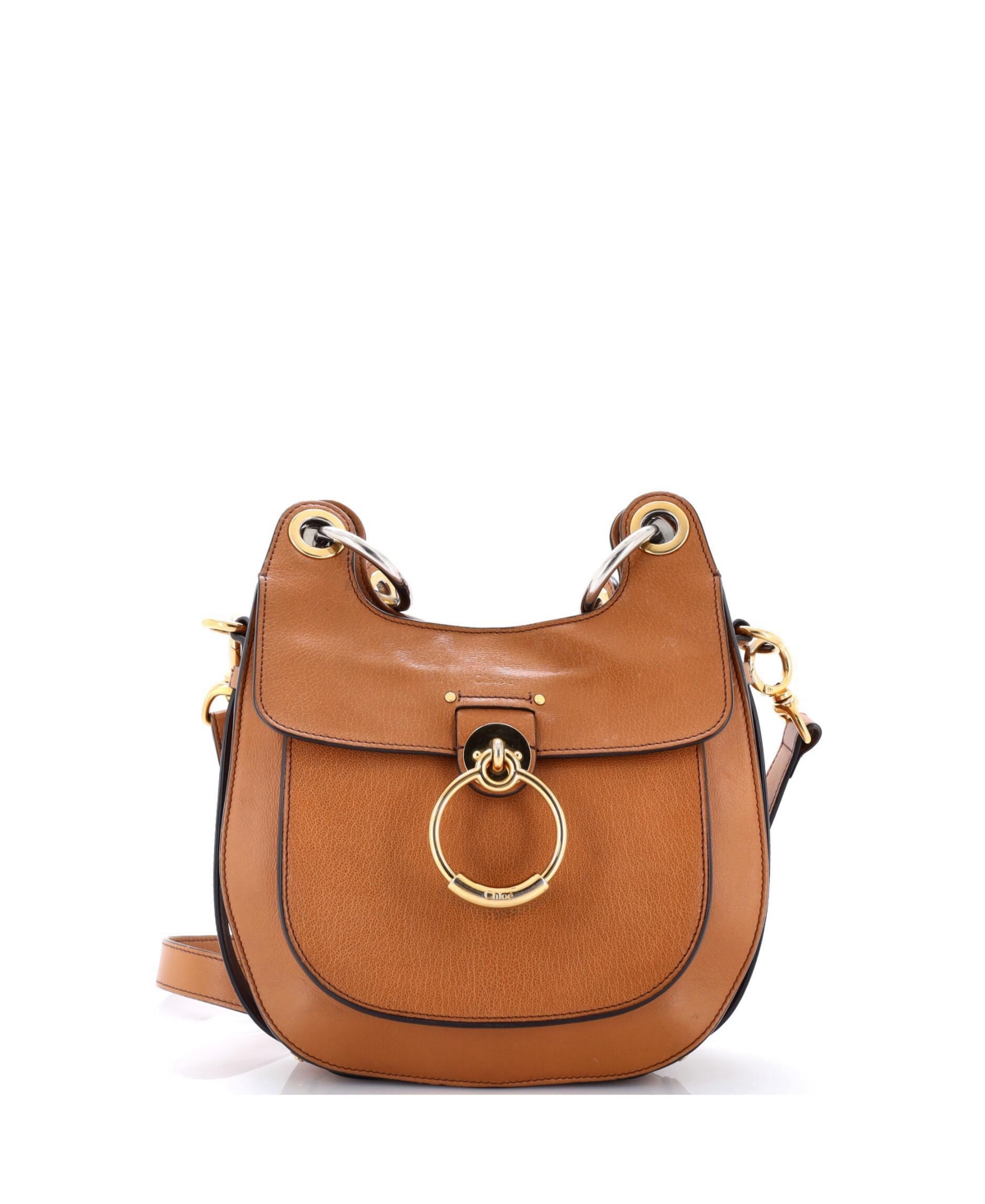Click here for Pre-Owned Chloe Small Tess Hobo Leather - Brown prices