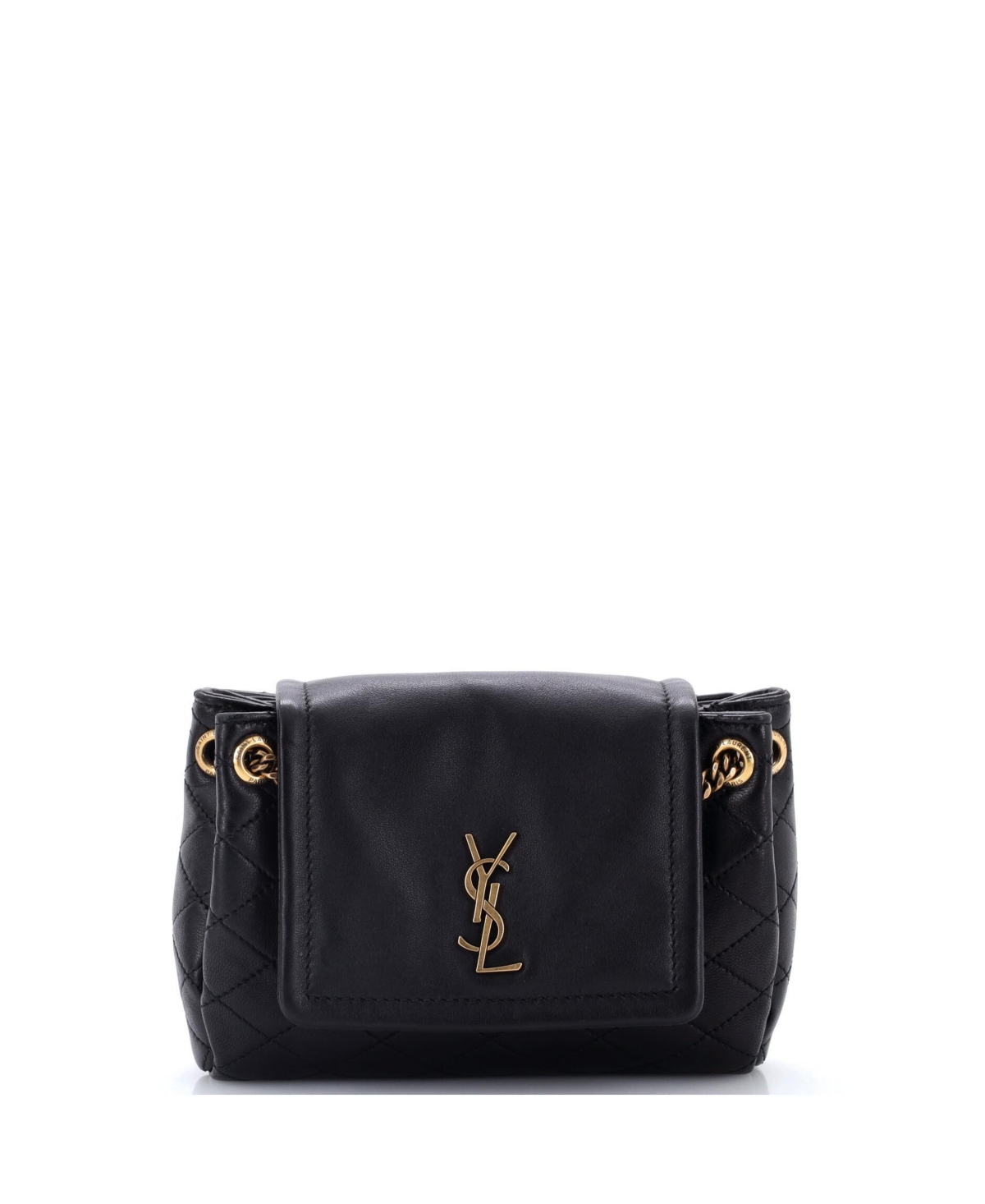 Click here for Pre-Owned Saint Laurent Mini Nolita Satchel Quilte... prices