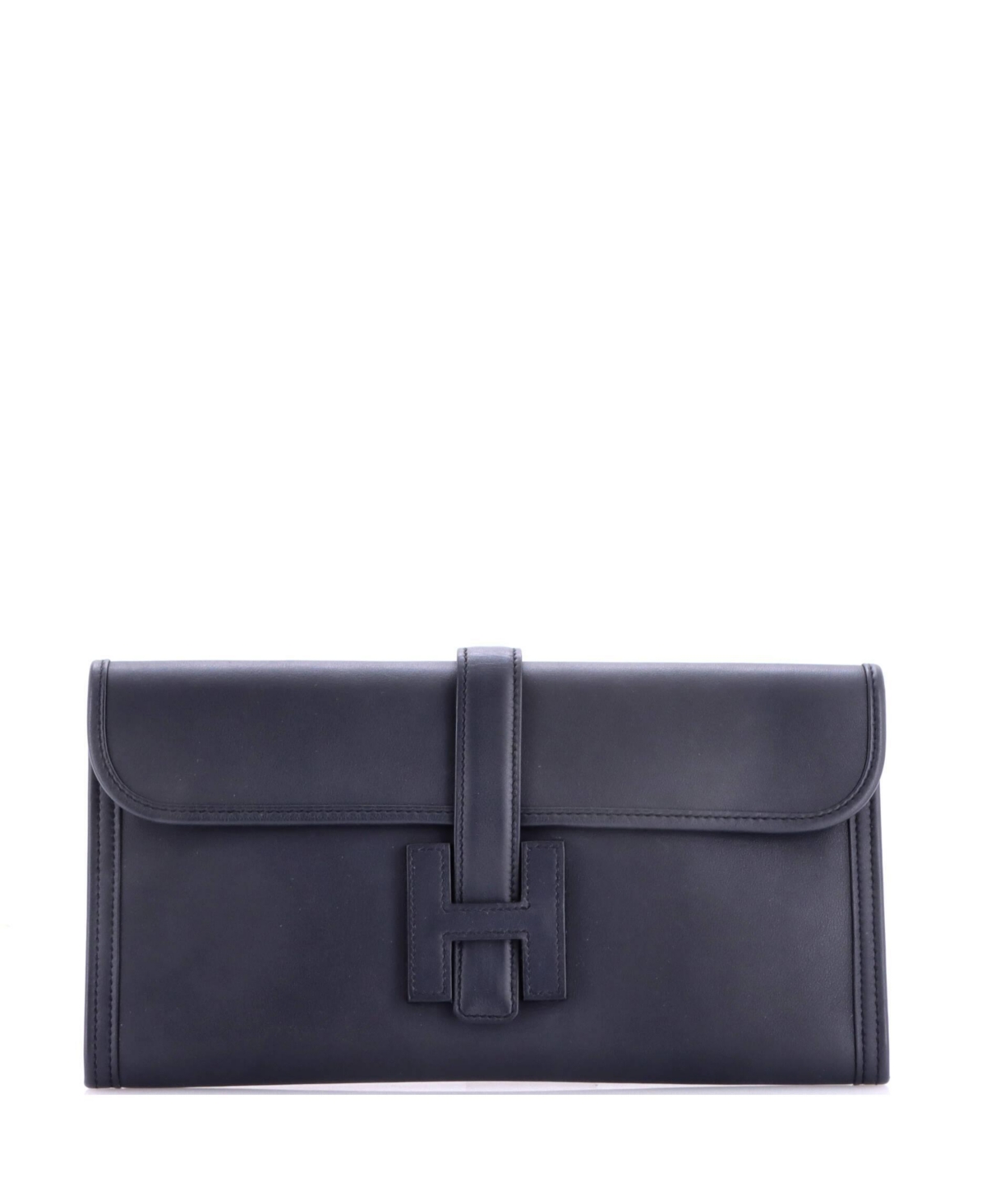 Click here for Pre-Owned Hermes 29 Jige Elan Clutch Swift - Blue prices