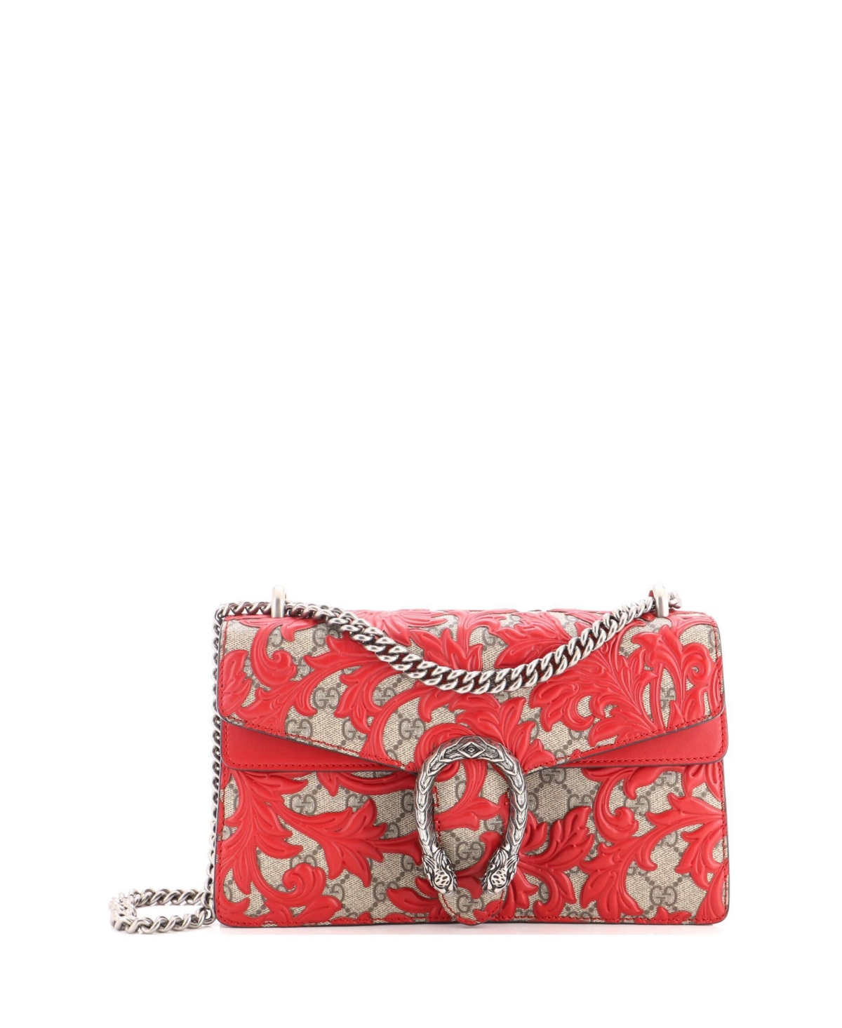 Click here for Pre-Owned Gucci Small Dionysus Bag Arabesque Gg Co... prices