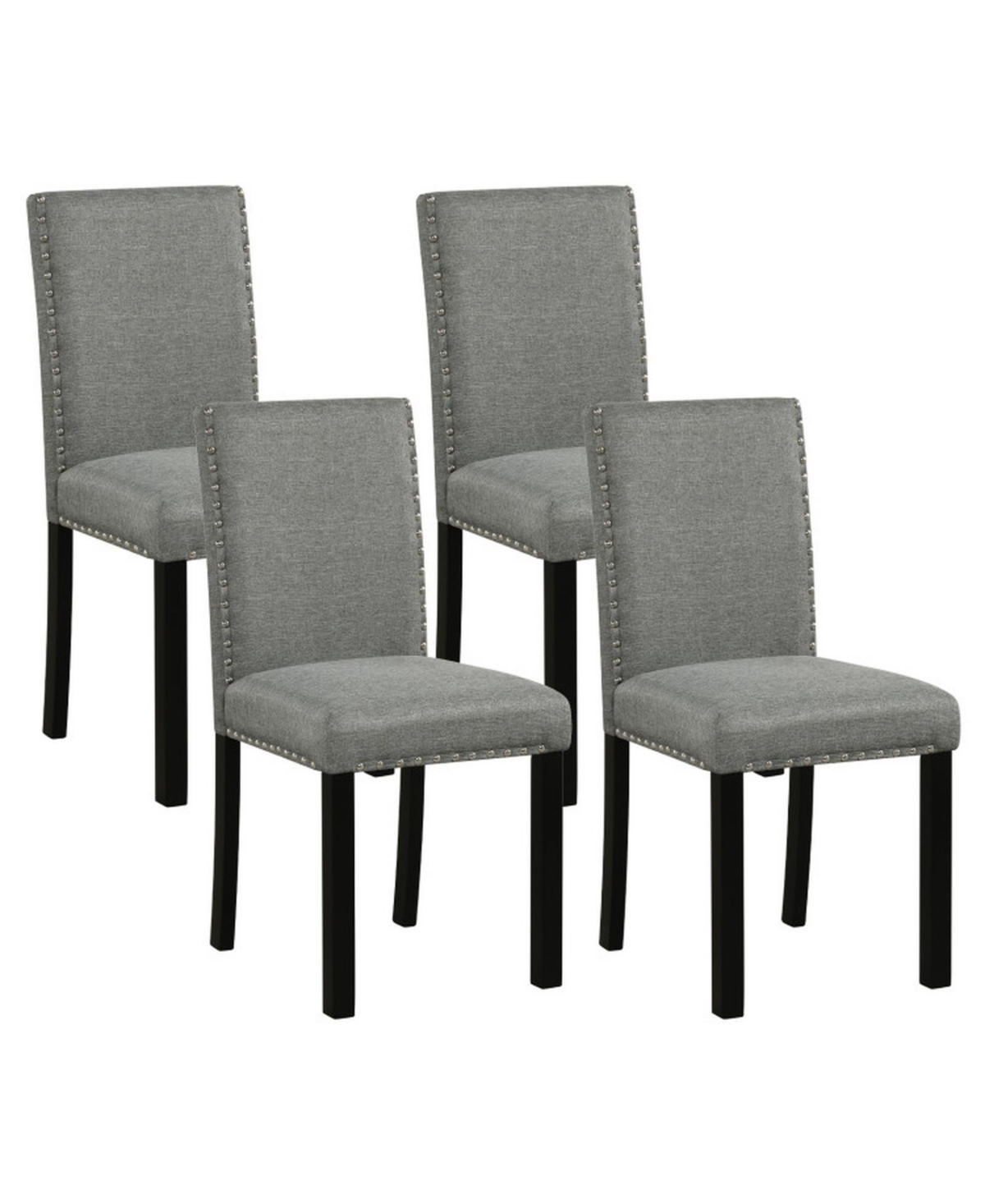 Click here for Sugift Dining Chairs Set of 4 with Bent Wood Legs... prices
