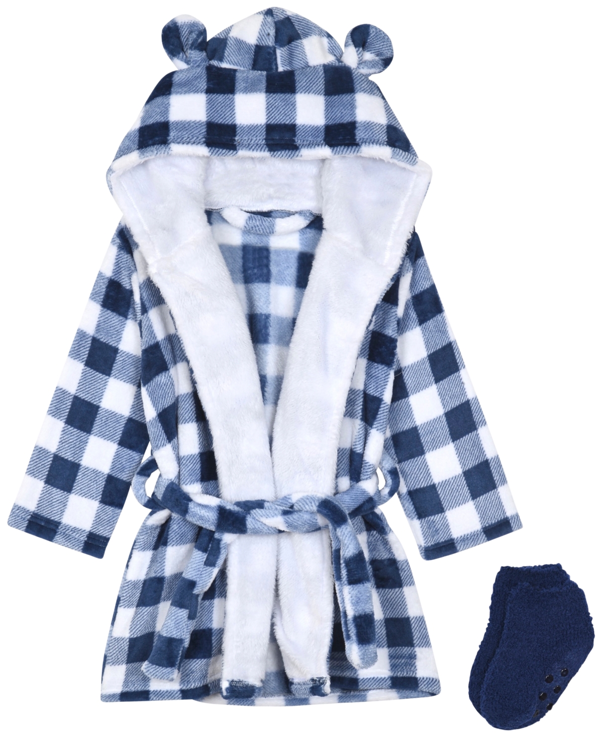 Click here for Max & Olivia Boys and Girls 12M-5T Sherpa Robe wit... prices