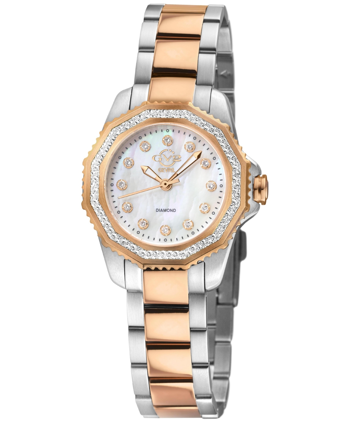 Click here for GV2 Womens Cortina Swiss Quartz Two tone Iprg/Ss S... prices