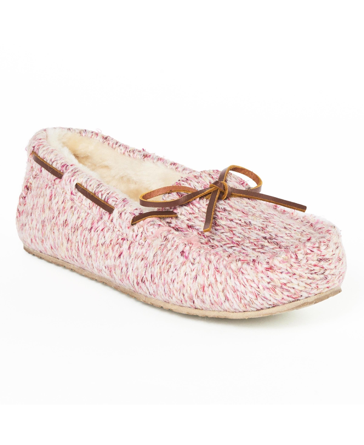 Click here for Minnetonka Womens Comfy Moc Sparkle Knit Slippers... prices