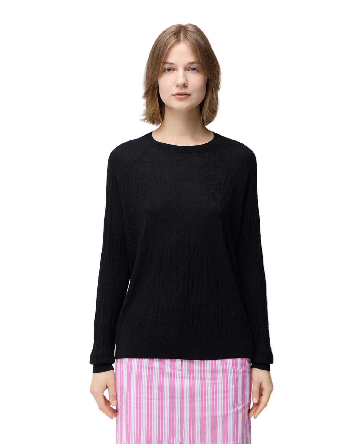 Click here for Gobi Cashmere Womens Silk Cashmere Textured Sweate... prices