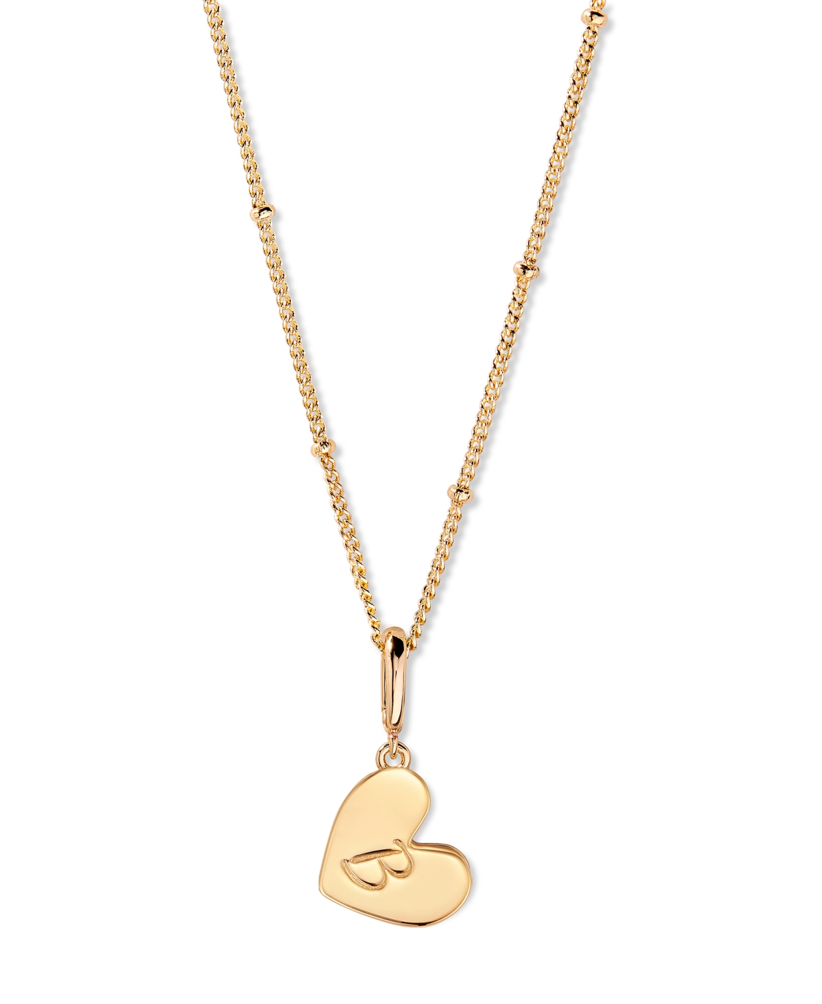 Click here for brook & york Gold-Plated Penelope Initial Heart Ne... prices