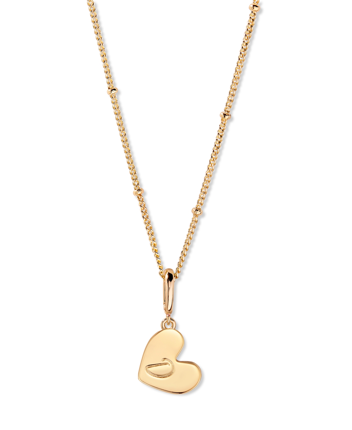 Click here for brook & york Gold-Plated Penelope Initial Heart Ne... prices