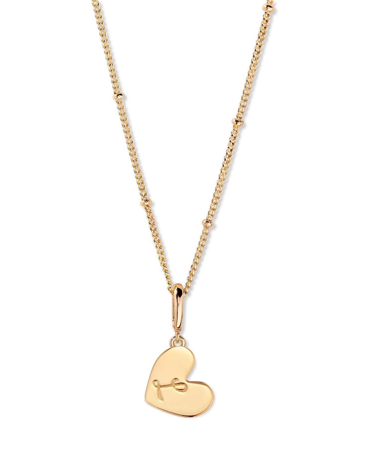 Click here for brook & york Gold-Plated Penelope Initial Heart Ne... prices
